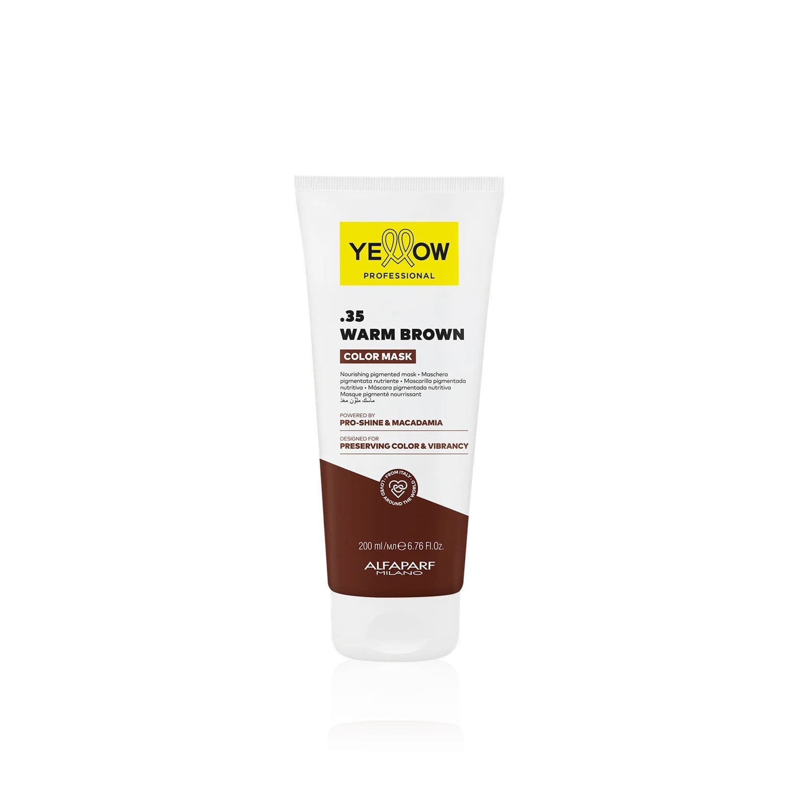 Yellow Professional Mascarilla de Color .35 Warm Brown 200Ml (6.76Floz ...
