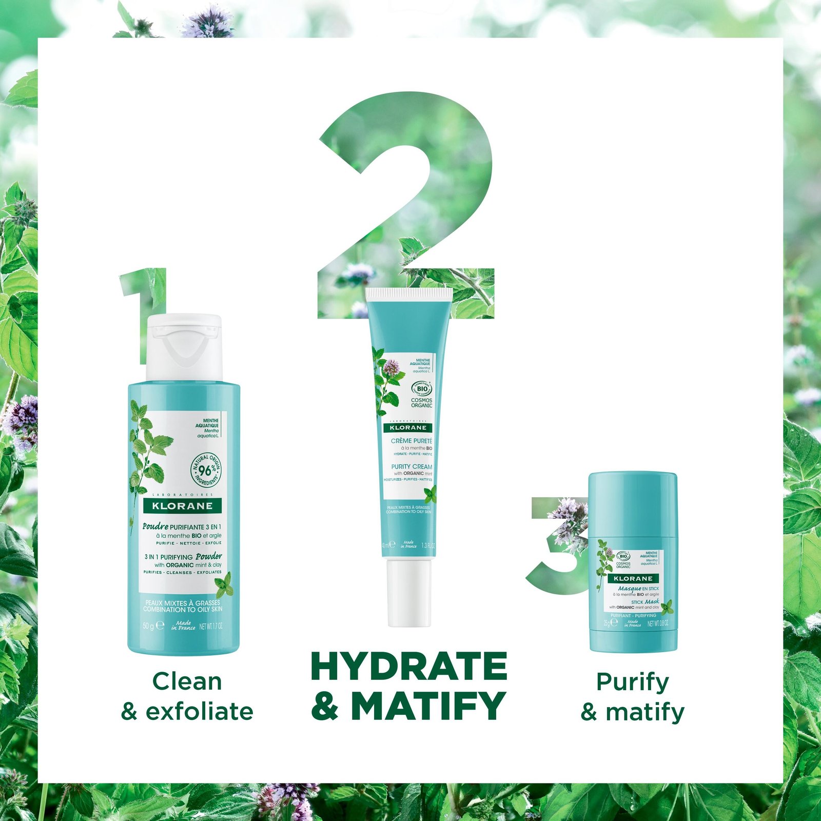Klorane Purity Cream with Organic Aquatic Mint 40ml Philippines