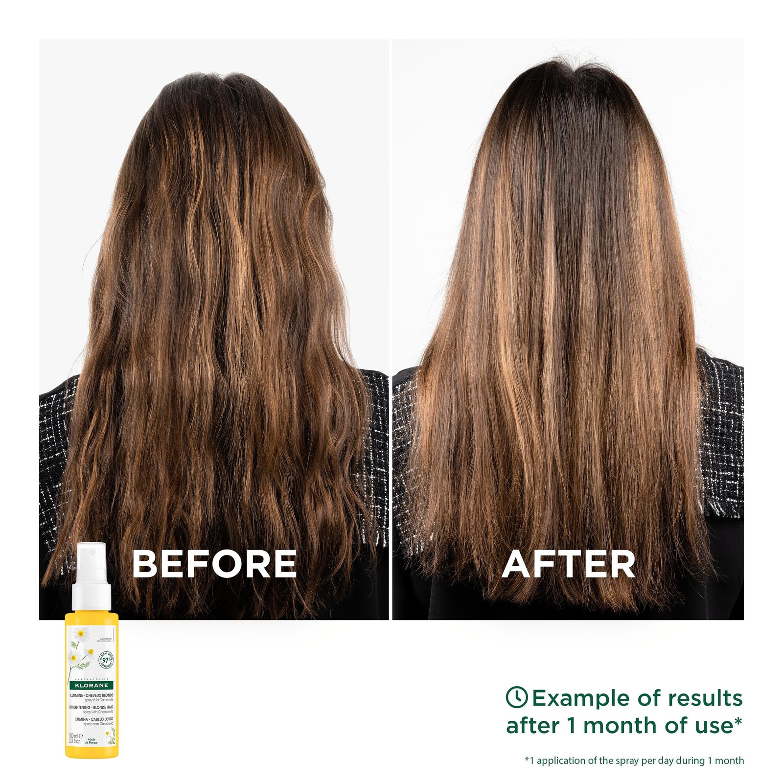 Klorane Brightening Blonde Hairspray with Chamomile 100ml (3.3floz) UK