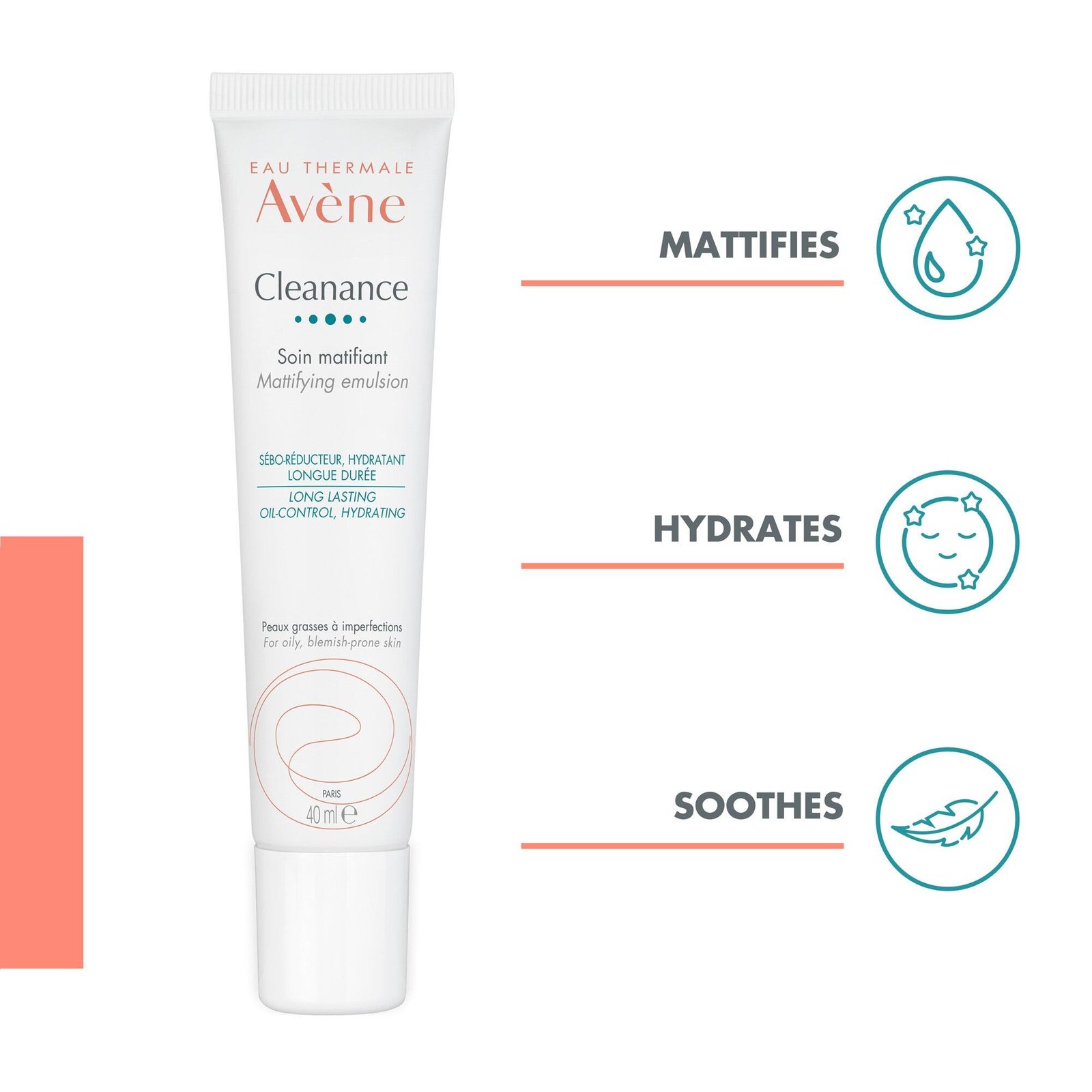 Avène Cleanance Mattifying Care Emulsion 40Ml México