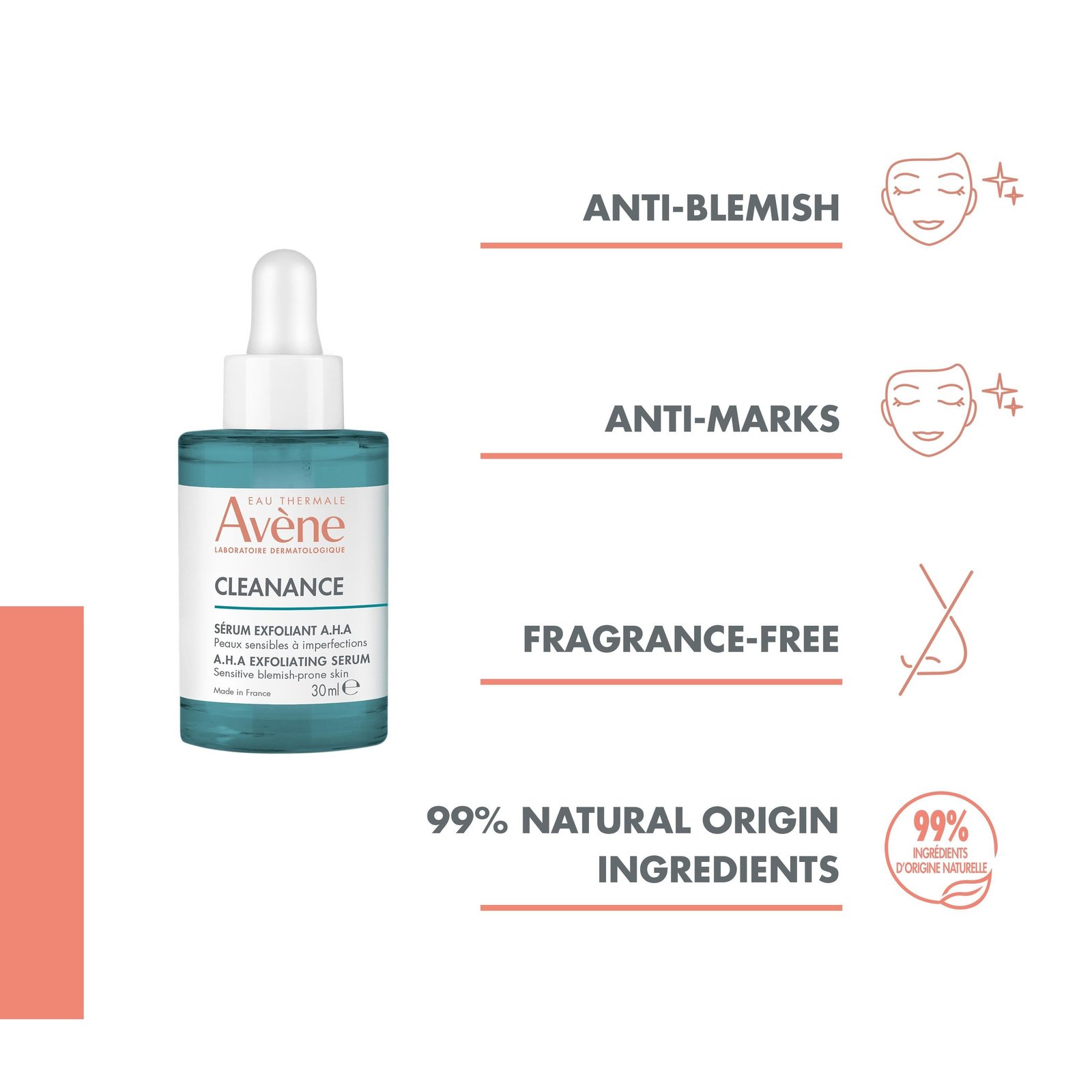 Avène Cleanance AHA Exfoliating Serum 30Ml México