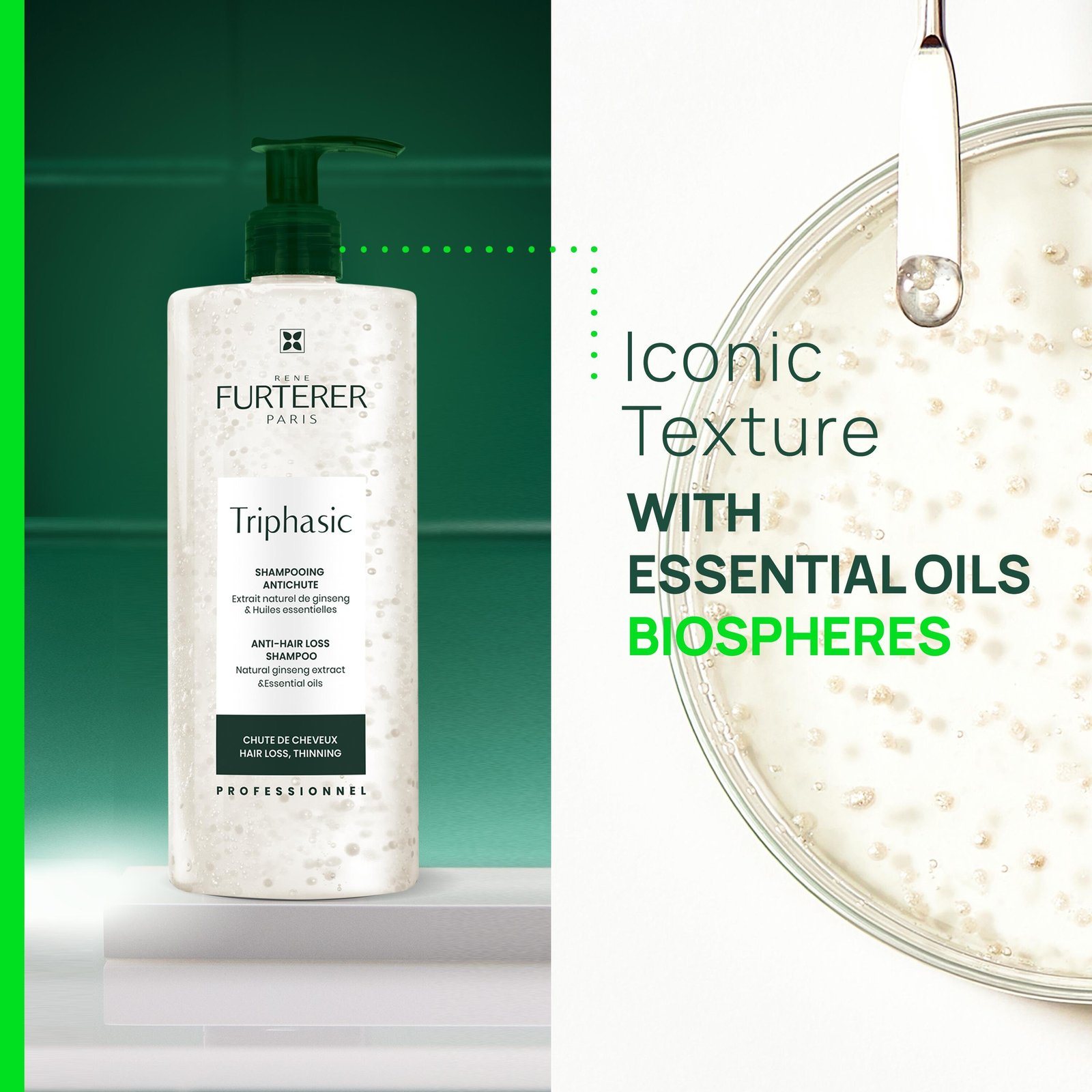 René Furterer Triphasic Anti-Hair Loss Shampoo 500ml Singapore