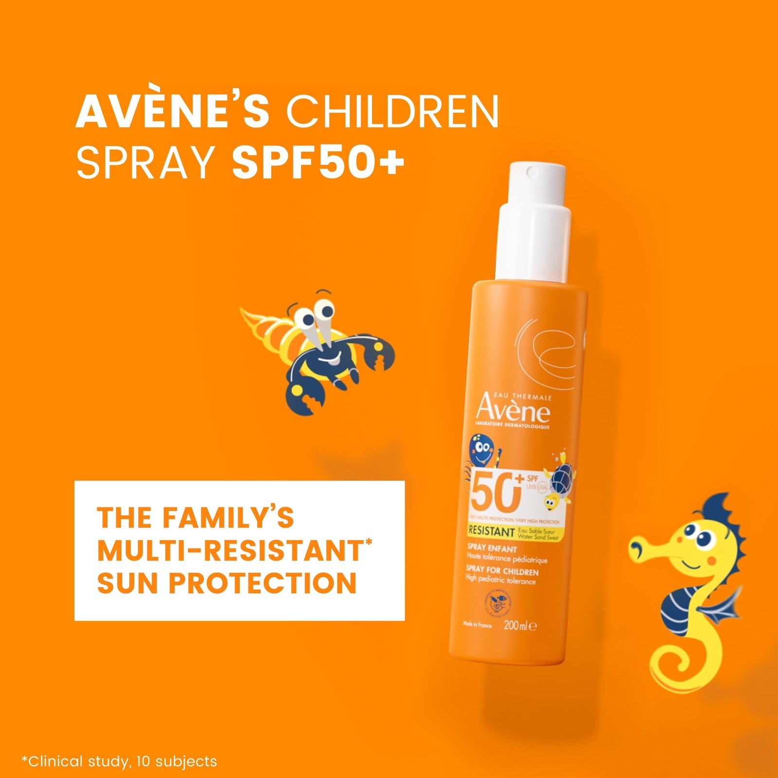 Avène Sun Very High Protection Resistant Sunscreen Spray for Children ...