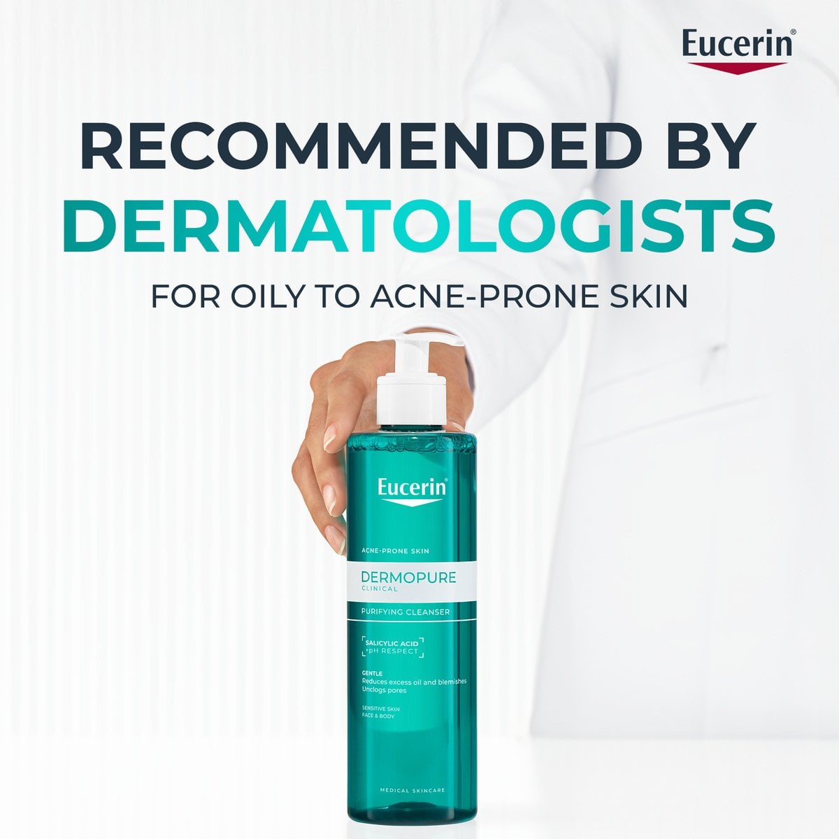 Eucerin Dermopure Clinical Purifying Cleansing Gel Acne-Prone Skin ...