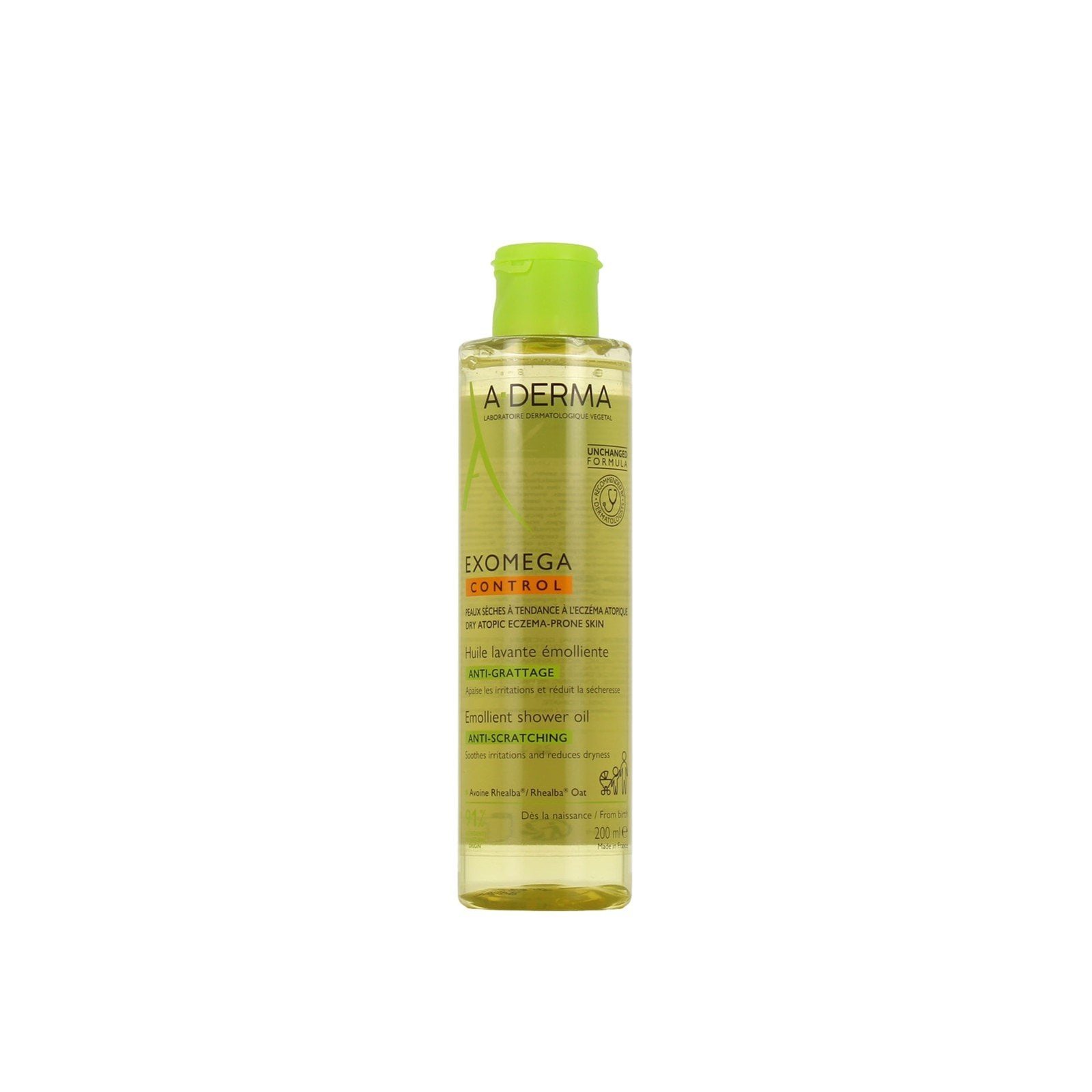 A-Derma Exomega Control Emollient Shower Oil USA