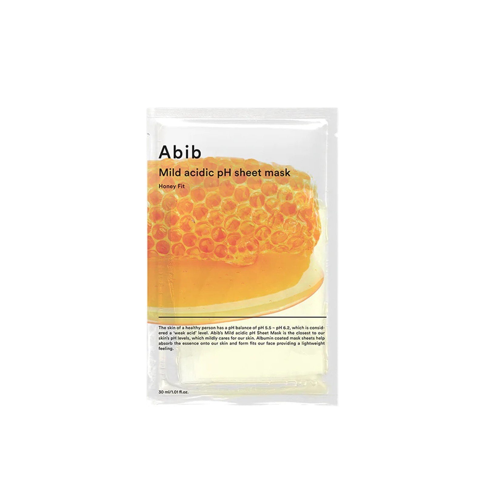 Abib Mild Acidic pH Sheet Mask Honey Fit 30ml South Korea