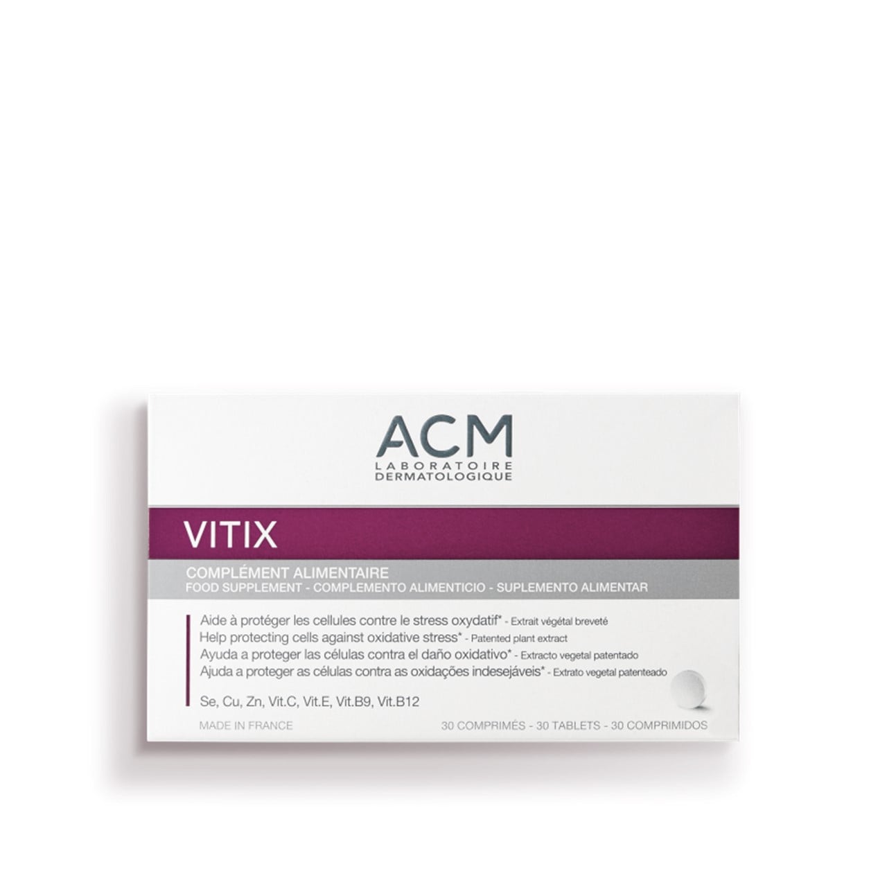 ACM Laboratoire Vitix Food Supplement Tablets x30 Hong Kong