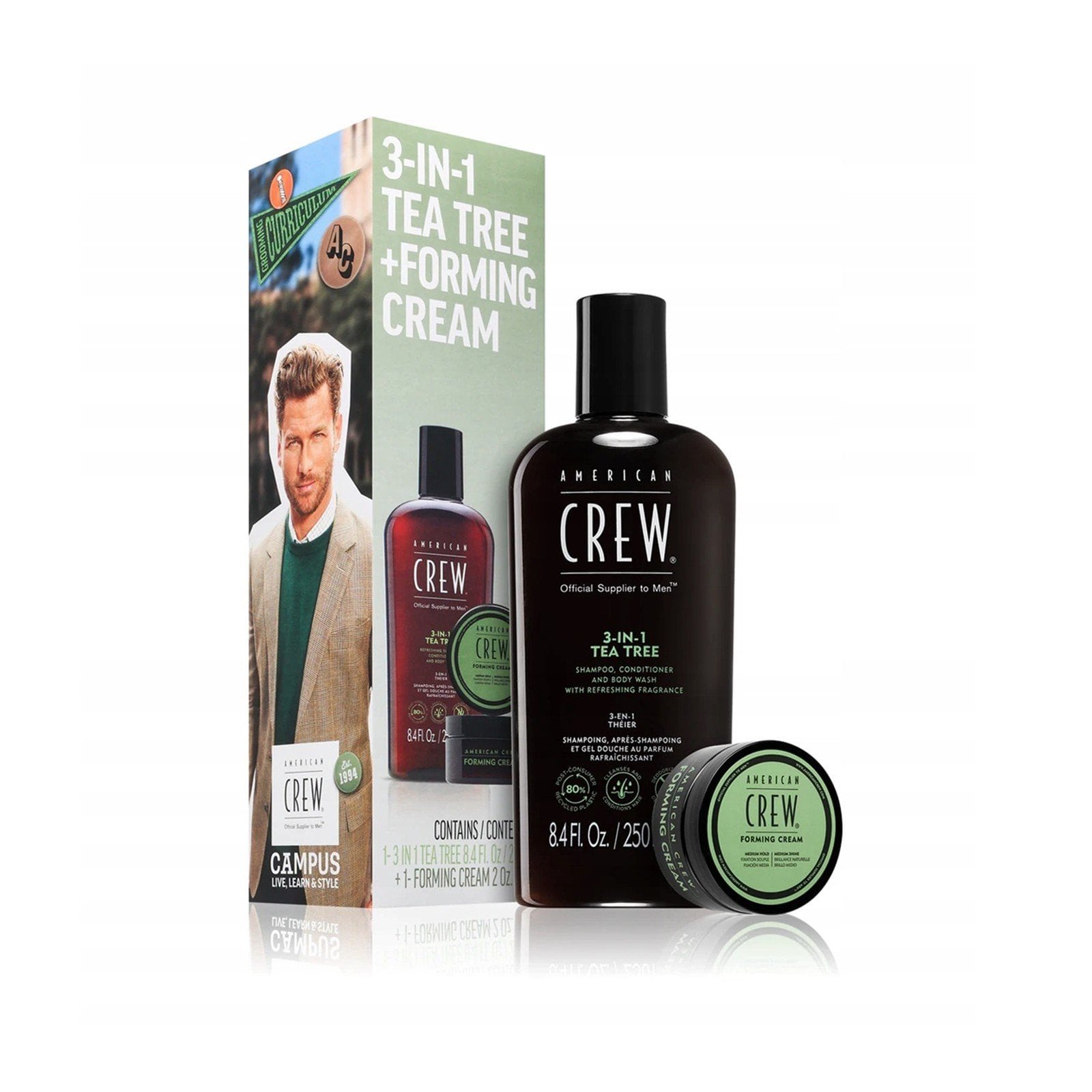 American Crew 3-In-1 Tea Tree + Forming Cream Duo Set Seychelles