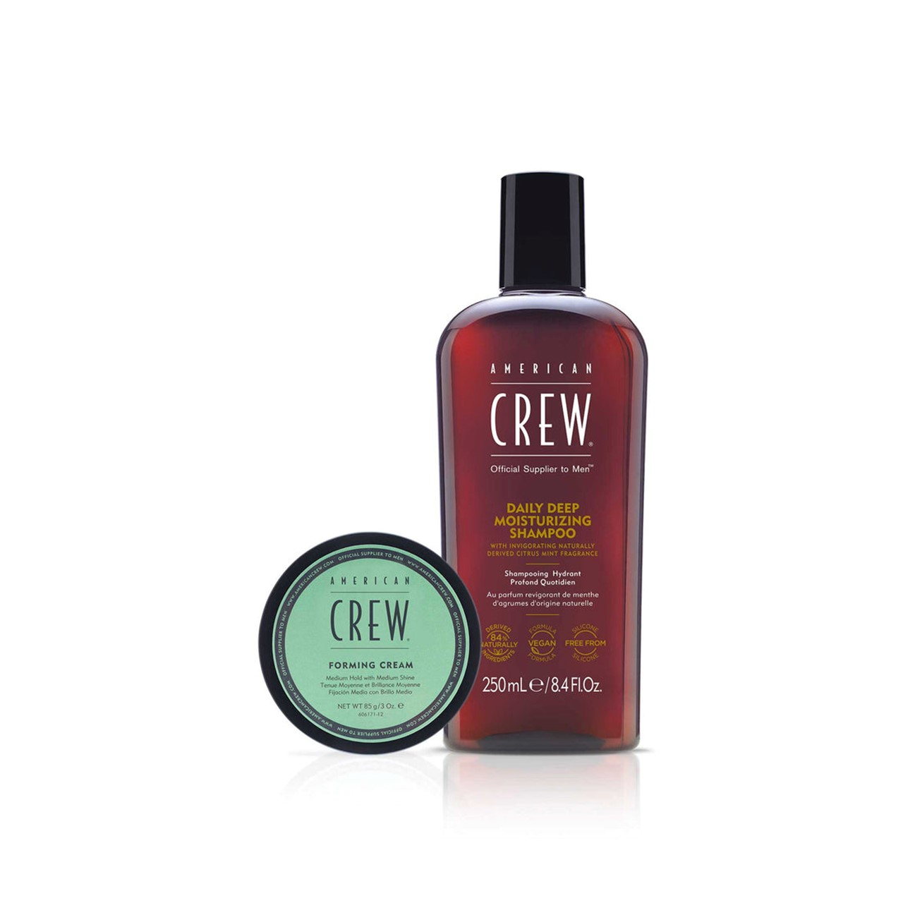 American Crew Forming Cream and Daily Deep Moisturizing Shampoo Set ...