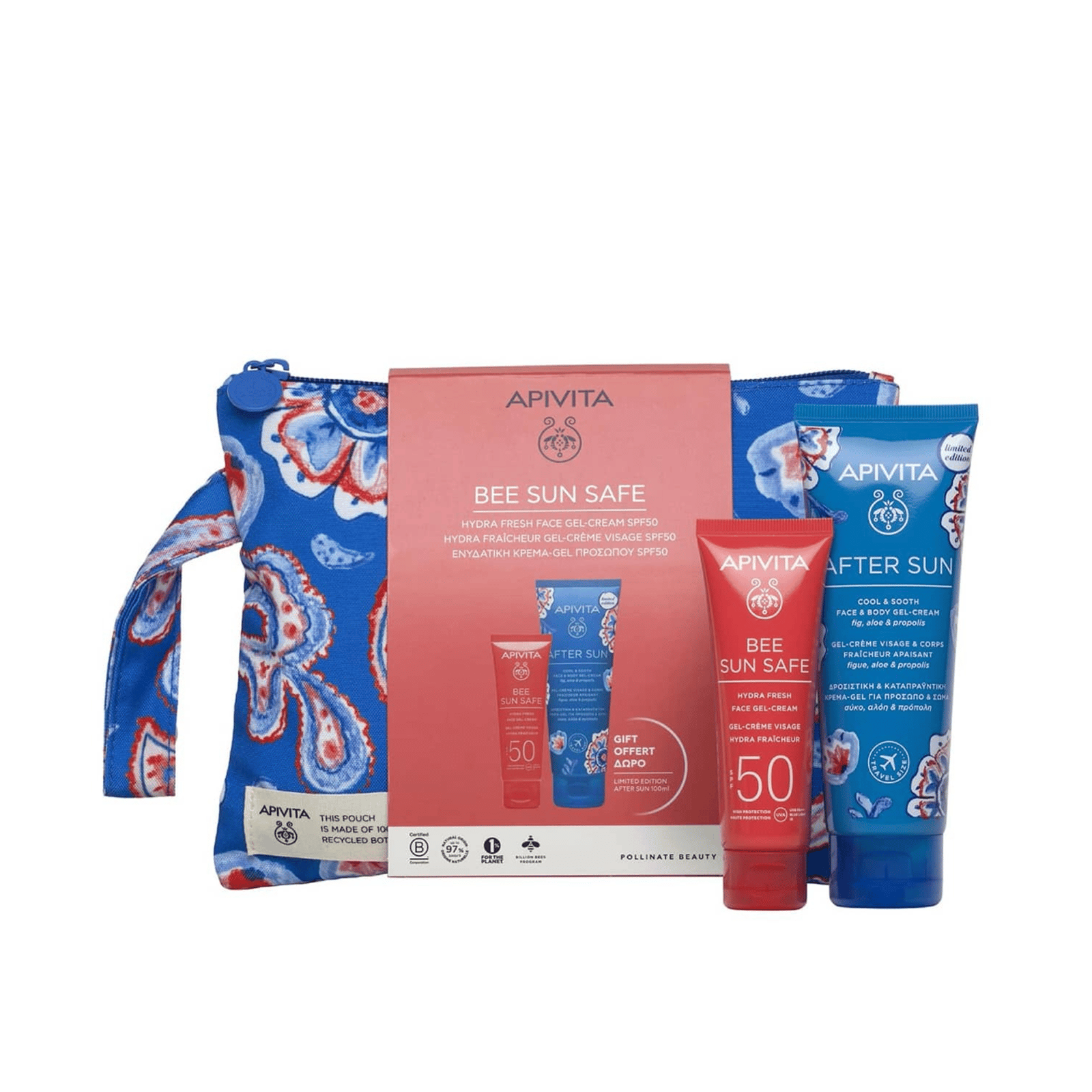Apivita Bee Sun Safe Hydra Fresh Face Gel-Cream Spf50 Set България