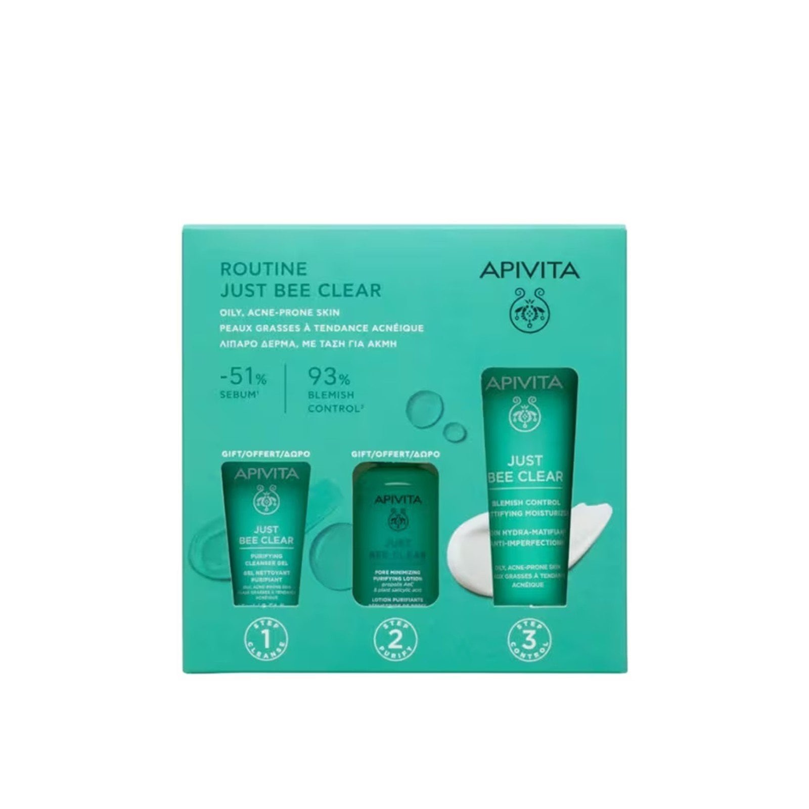 Apivita Just Bee Clear Routine Set Angola