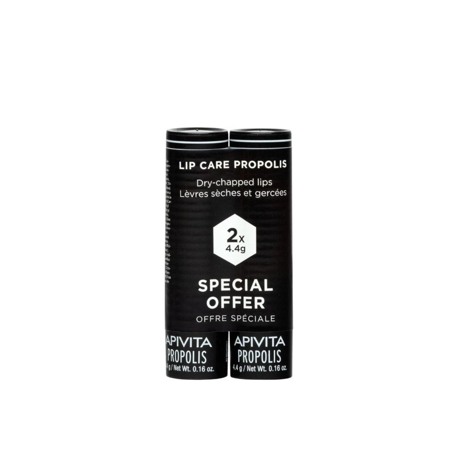 APIVITA Lip Care Propolis 4.4g x2 Cyprus