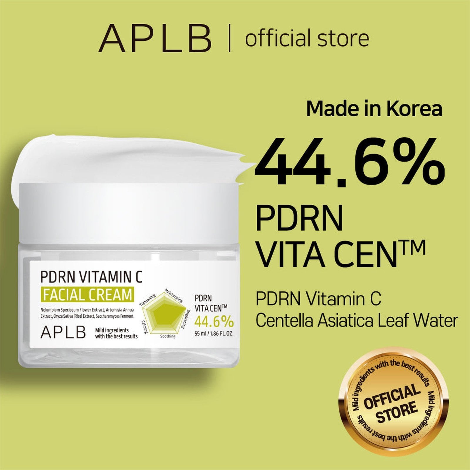 APLB PDRN Vitamin C Facial Cream 55ml Taiwan