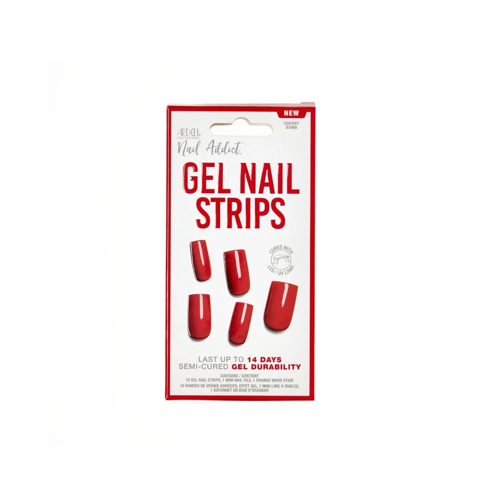 Ardell Nail Addict Gel Nail Strips Cherry Bomb x16 Österreich