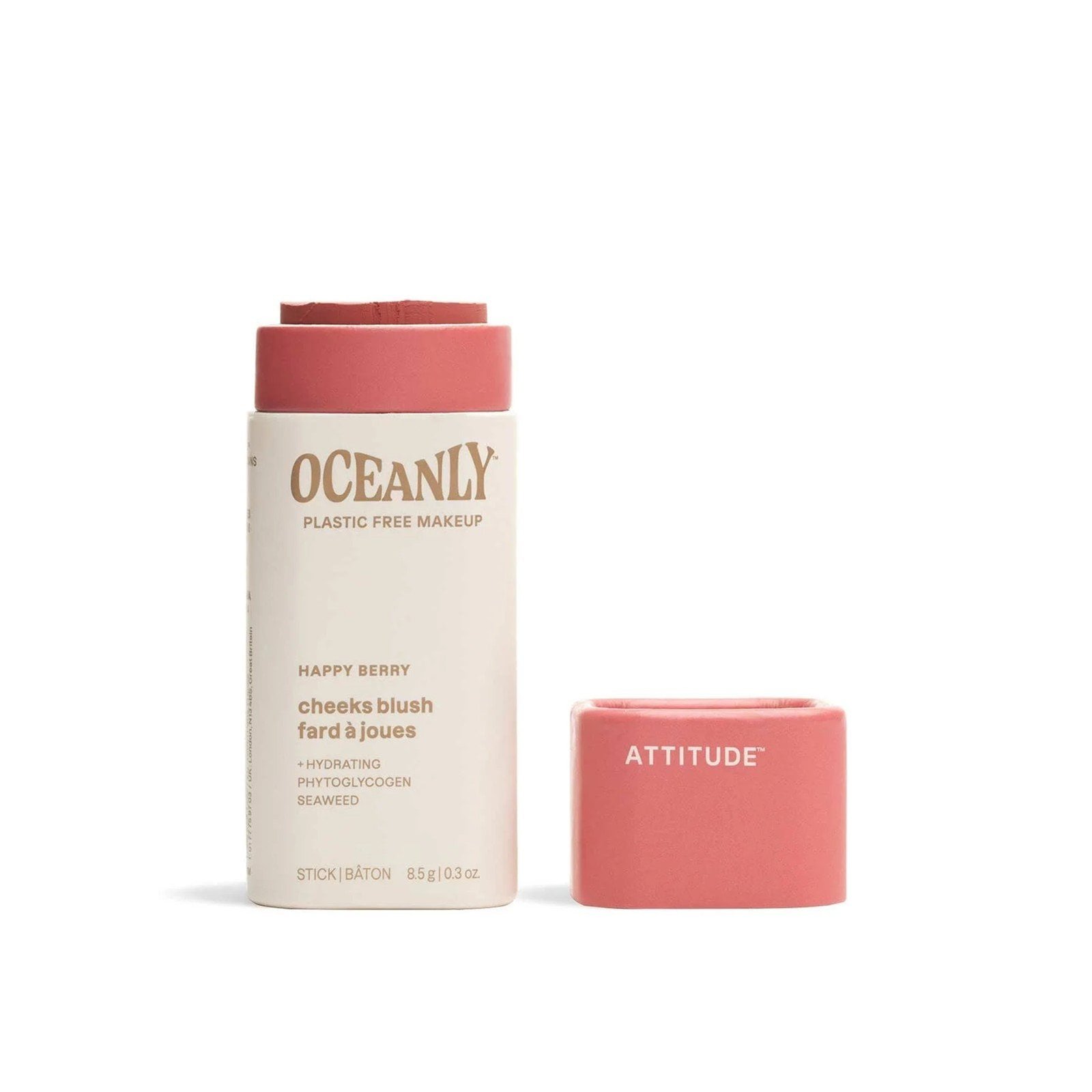 ATTITUDE Oceanly Cheeks Blush Stick Happy Berry 8.5g (0.3oz) USA
