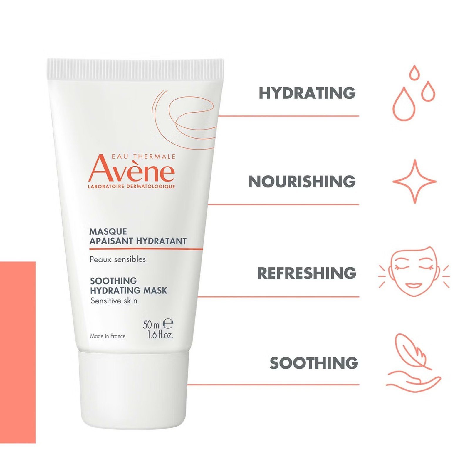 Avène Soothing Hydrating Mask 50ml (1.69floz) USA