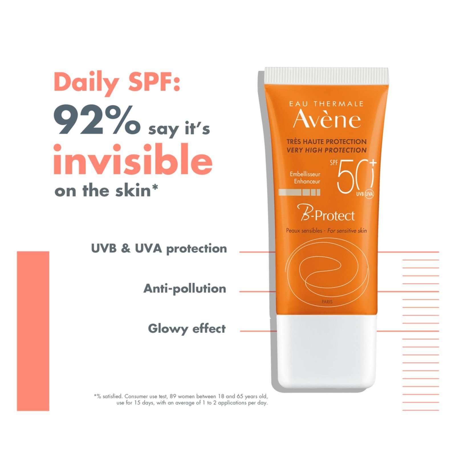 Avène Sun Very High Protection B-Protect Enhanceur SPF50+ Sunscreen ...