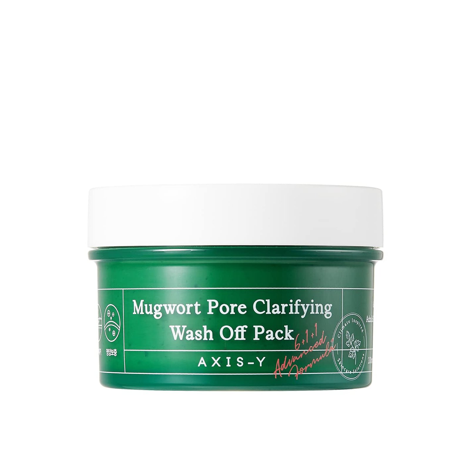 Axis-Y Mugwort Pore Clarifying Wash Off Pack 100Ml Brasil
