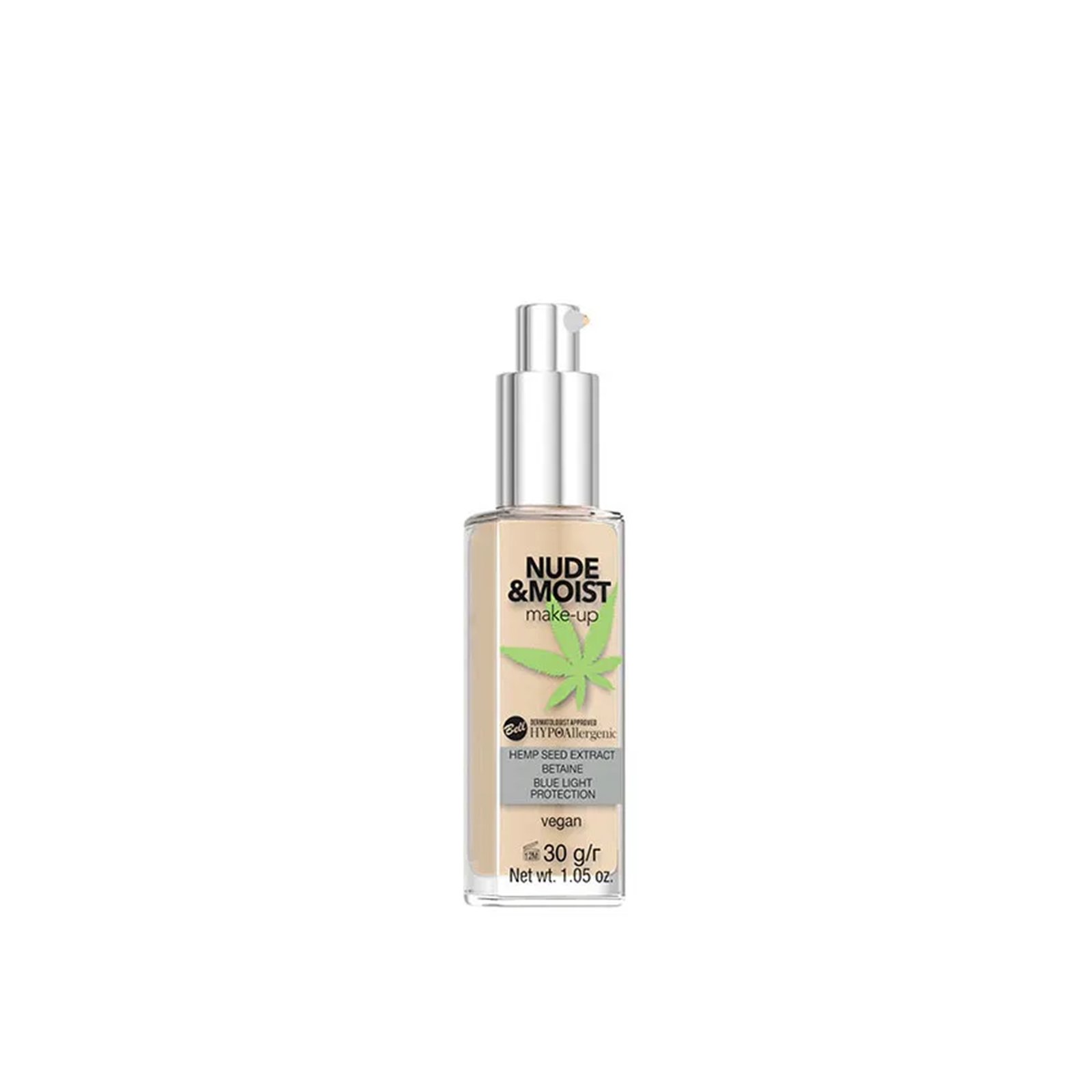 Bell HYPOAllergenic Nude & Moist Makeup 04 Natural Tan 30g Hungary