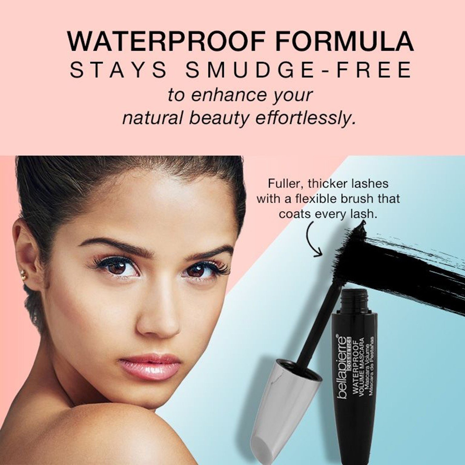 Bellapierre Cosmetics Waterproof Black Volume Mascara 9ml China