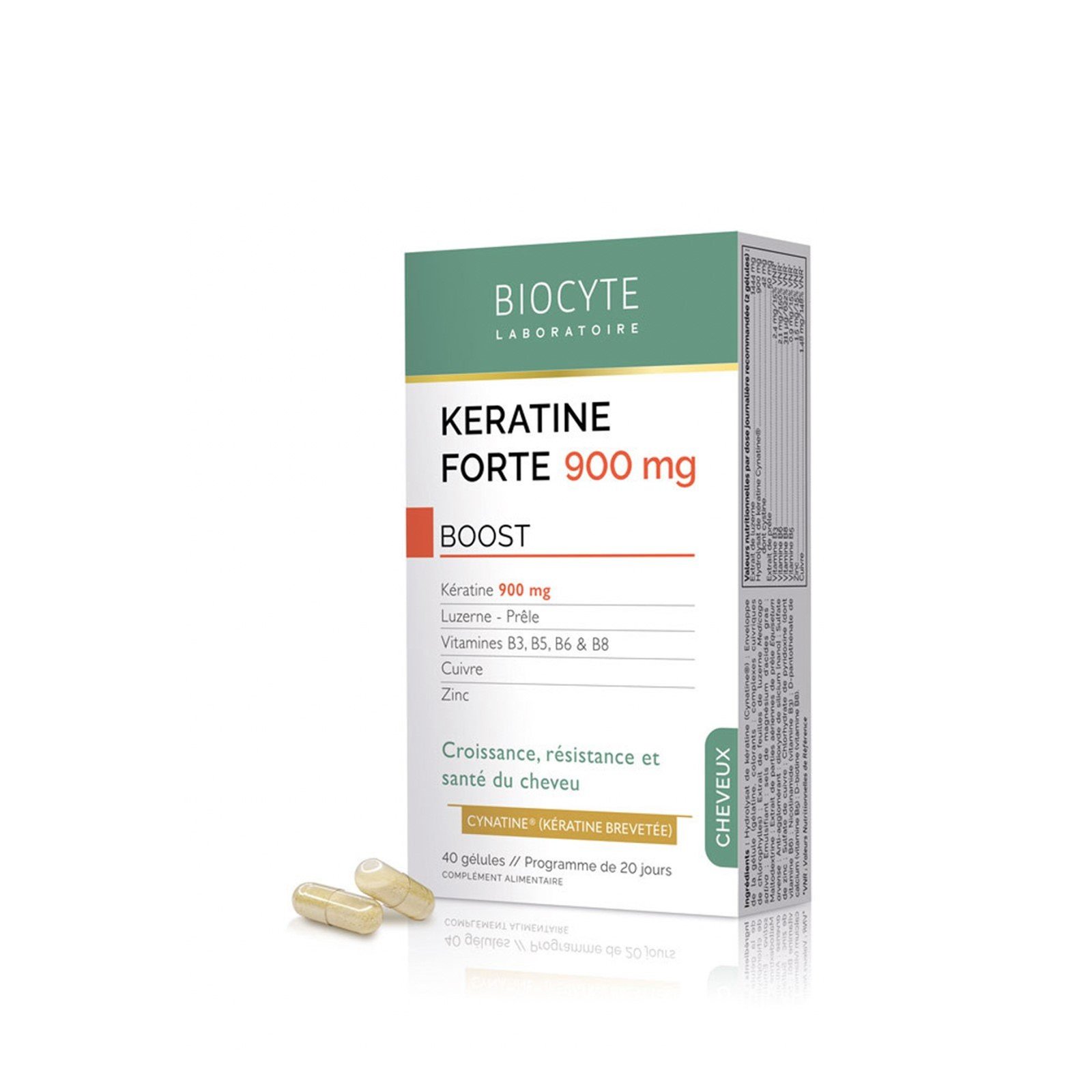 Biocyte Keratine Forte Full Spectrum Hair Capsules USA