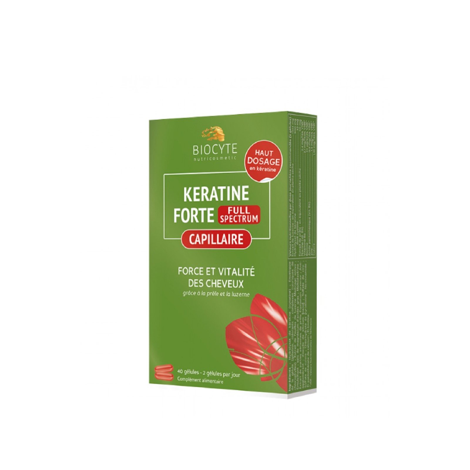 Buy Biocyte Keratine Forte Full Spectrum Hair Capsules x40 · South Korea