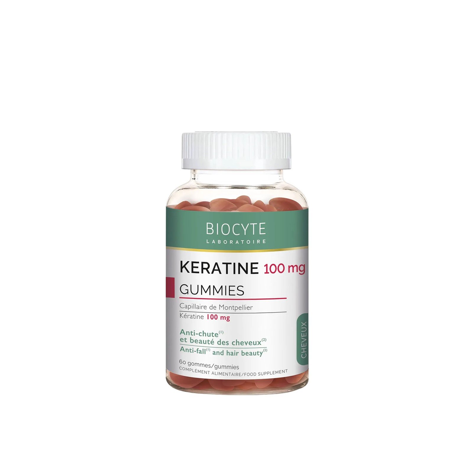 Biocyte Keratine Gummies Red Berries x60