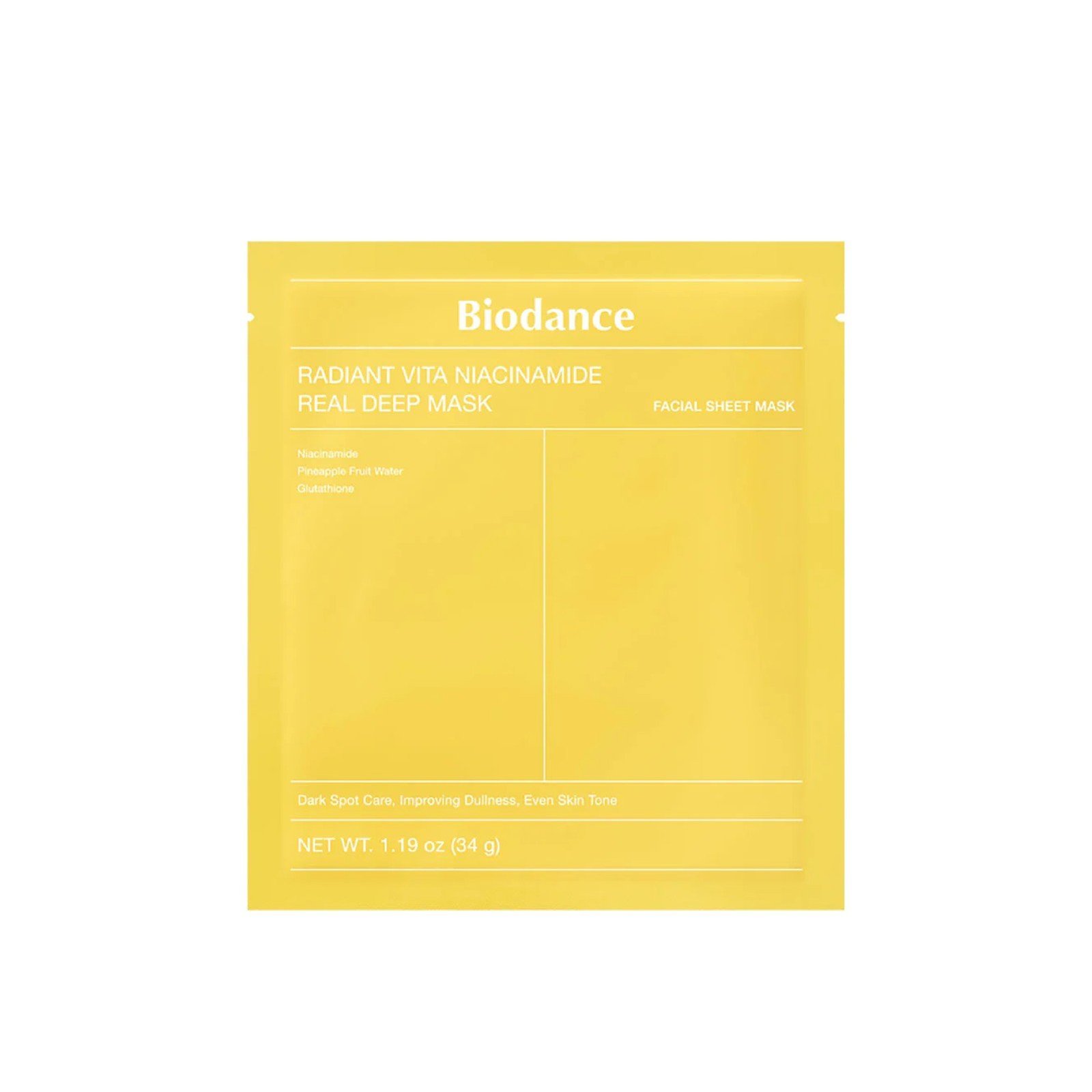 Biodance Radiant Vita Niacinamide Real Deep Mask South Korea
