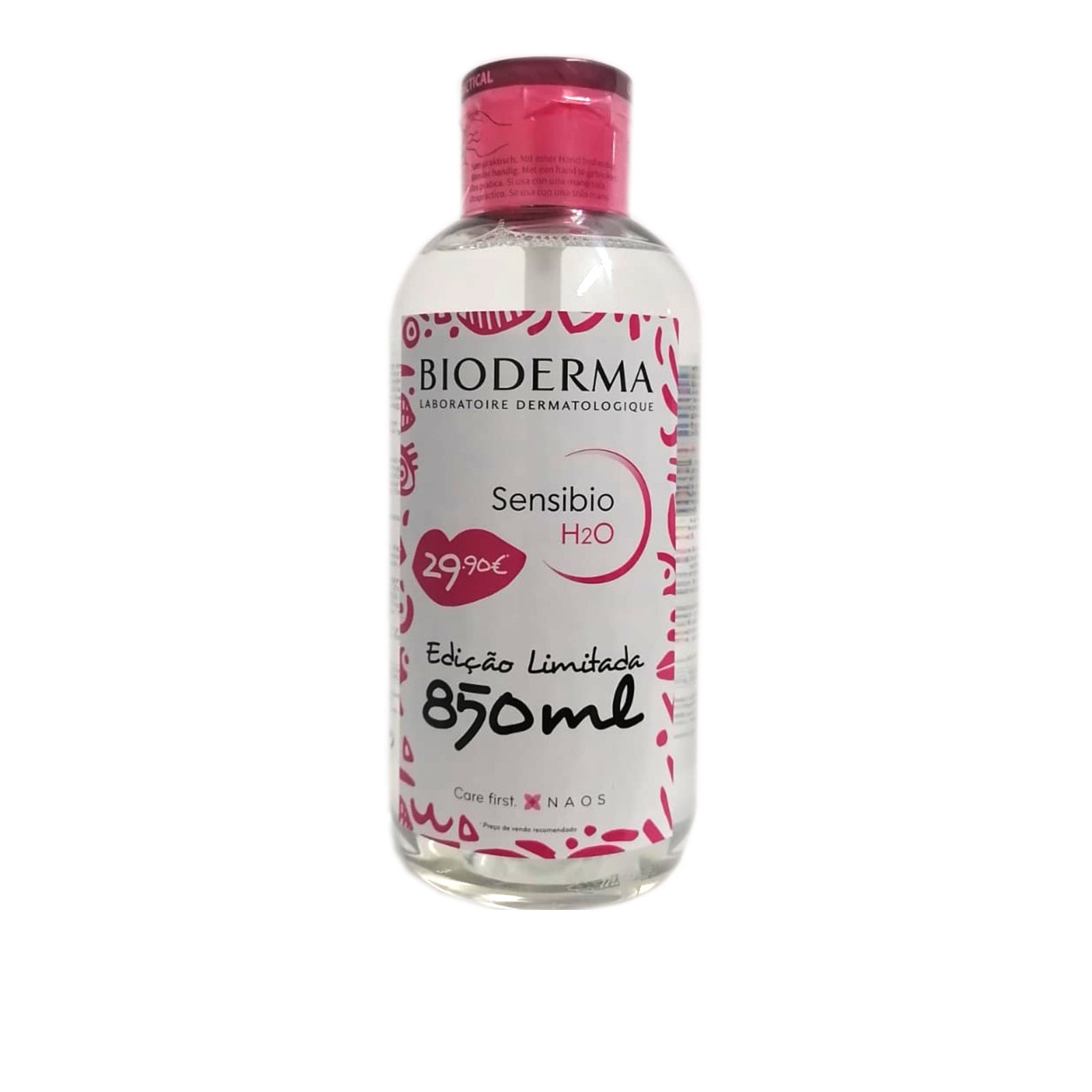 Bioderma Sensibio H2O Makeup Removing Micelle Solution Pump Reverse ...