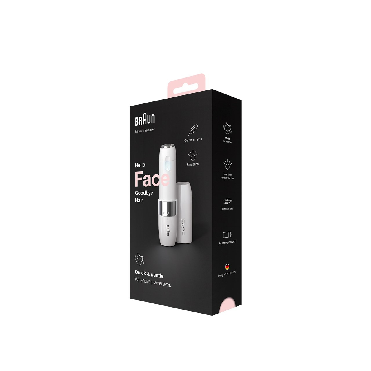Braun Face Mini Hair Remover FS1000 with Smartlight USA