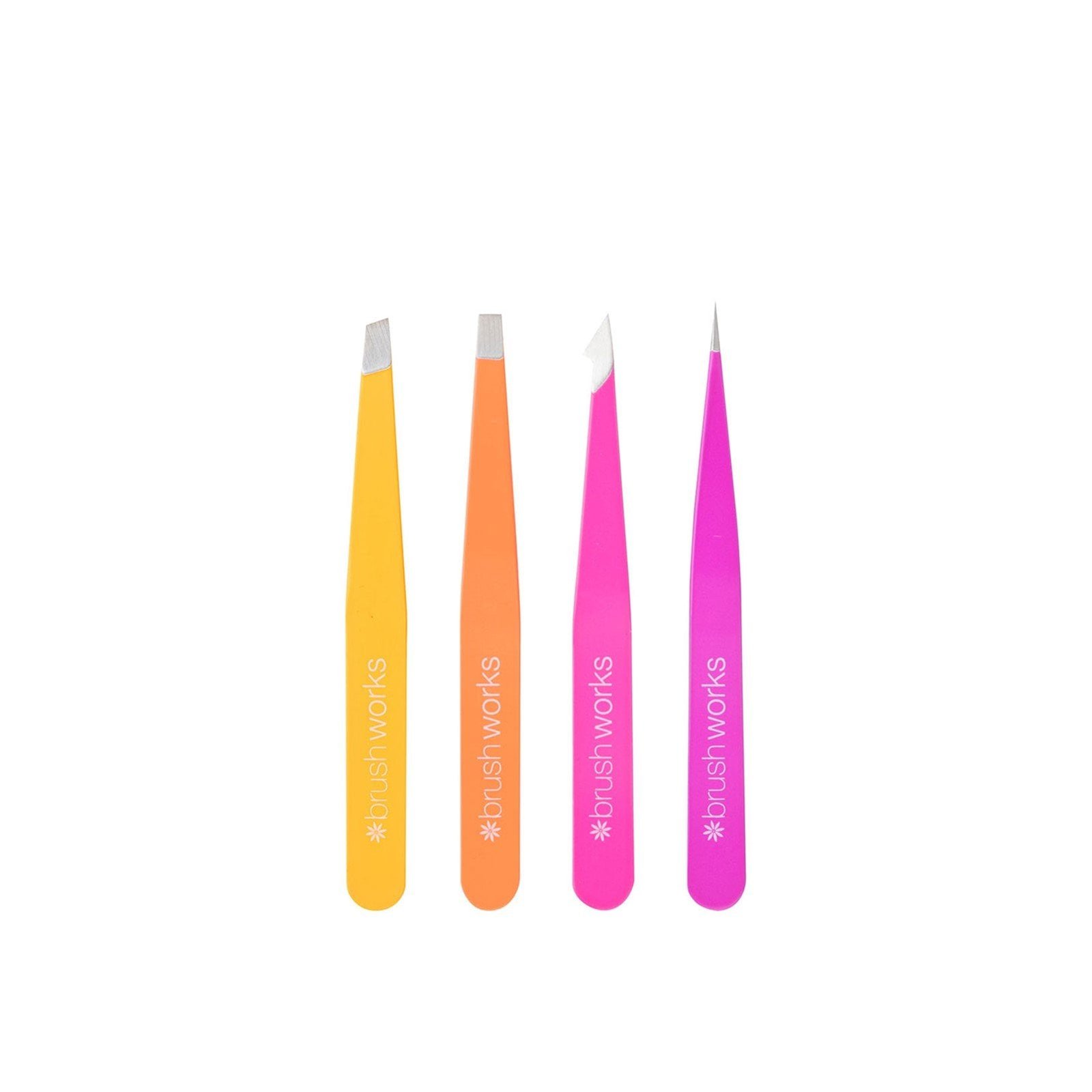 Brushworks The Complete Combination Tweezer Set Brights Laos