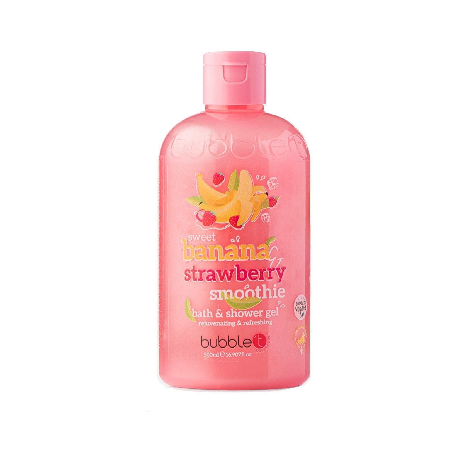 Bubble T Seet Banana & Strawberry Smoothie Bath & Shower Gel 500ml ...