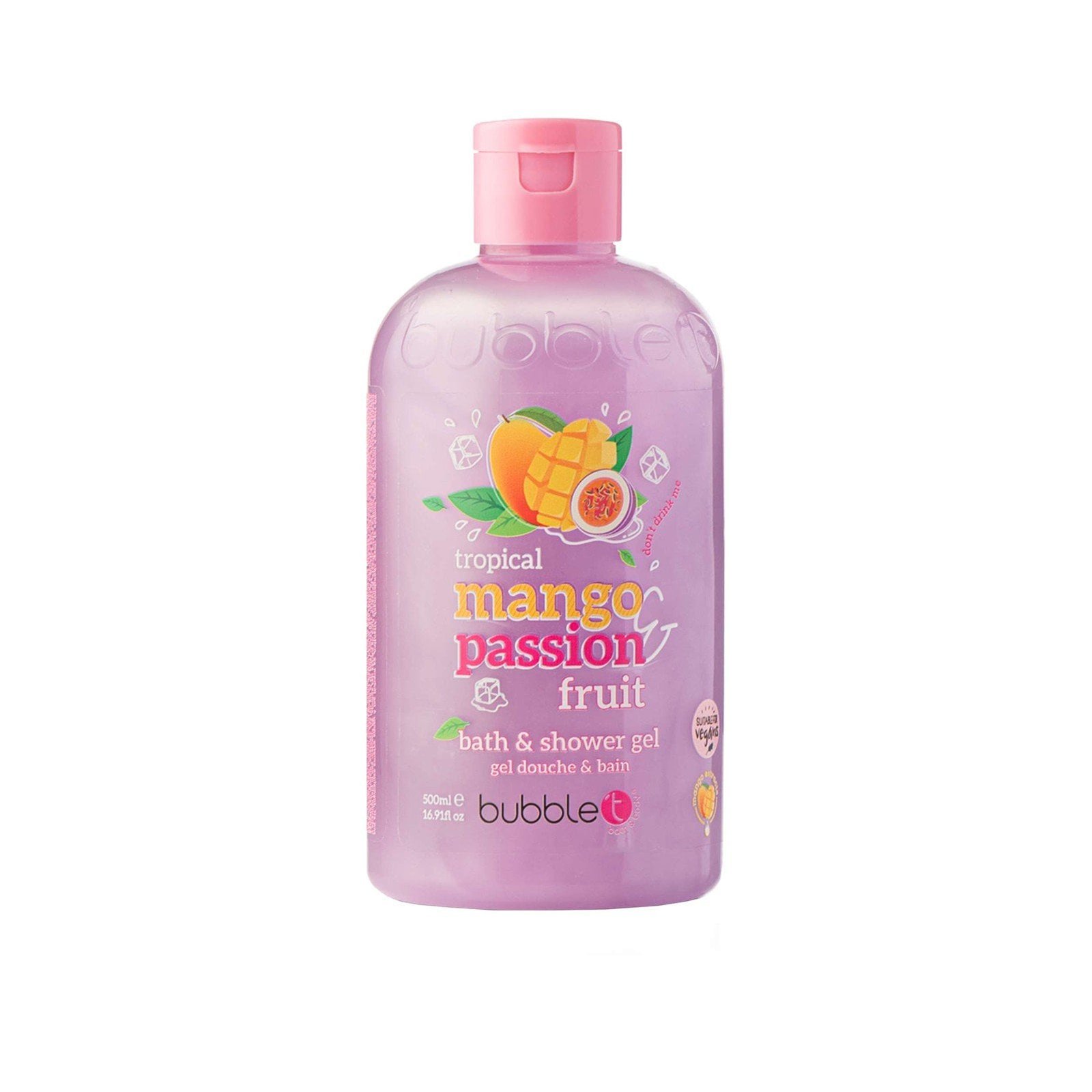 Bubble T Tropical Mango & Passion Fruit Bath & Shower Gel 500ml Japan