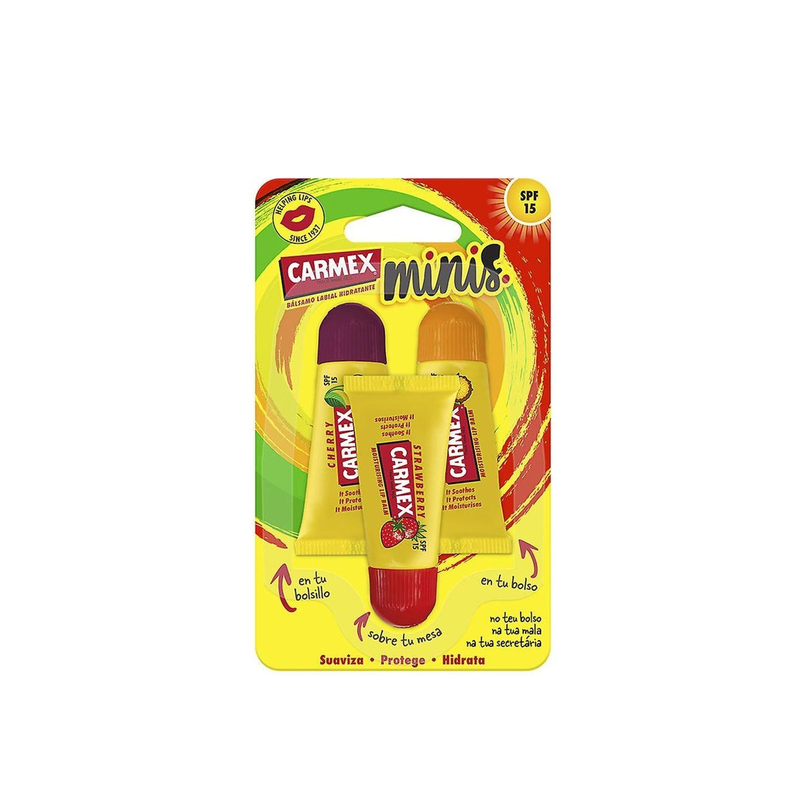Carmex Minis Moisturizing Lip Balm SPF15 Travel Set Singapore