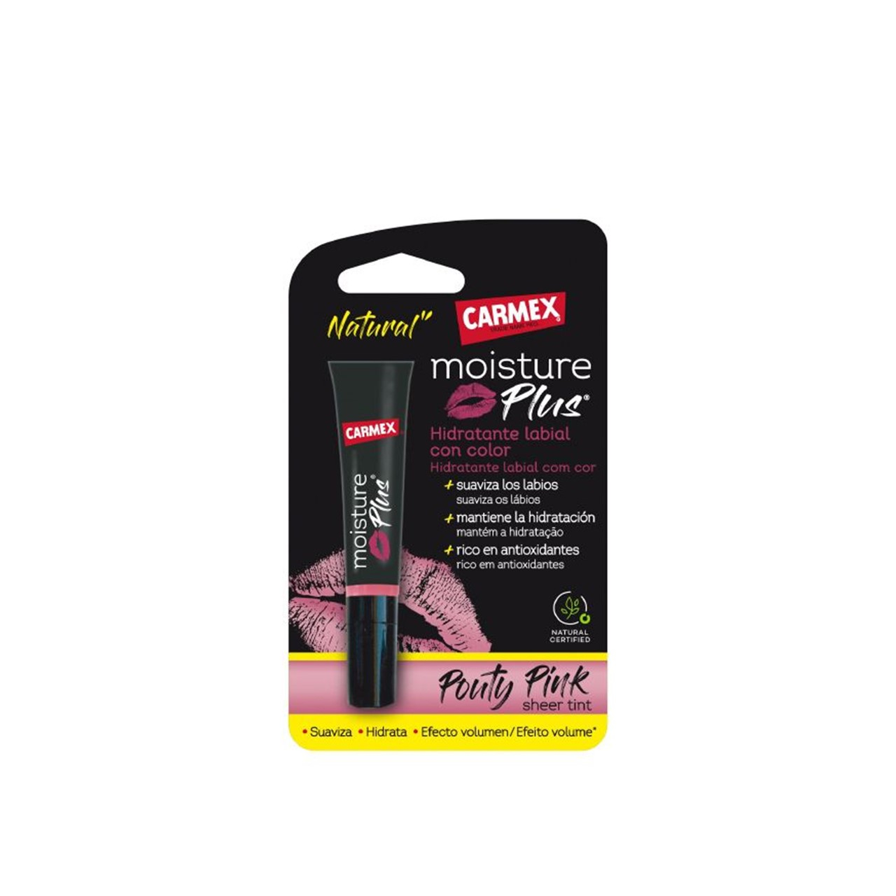 Carmex Moisture Plus Hydrating Lip Tint Pouty Pink 3.8G (0.13Oz ...