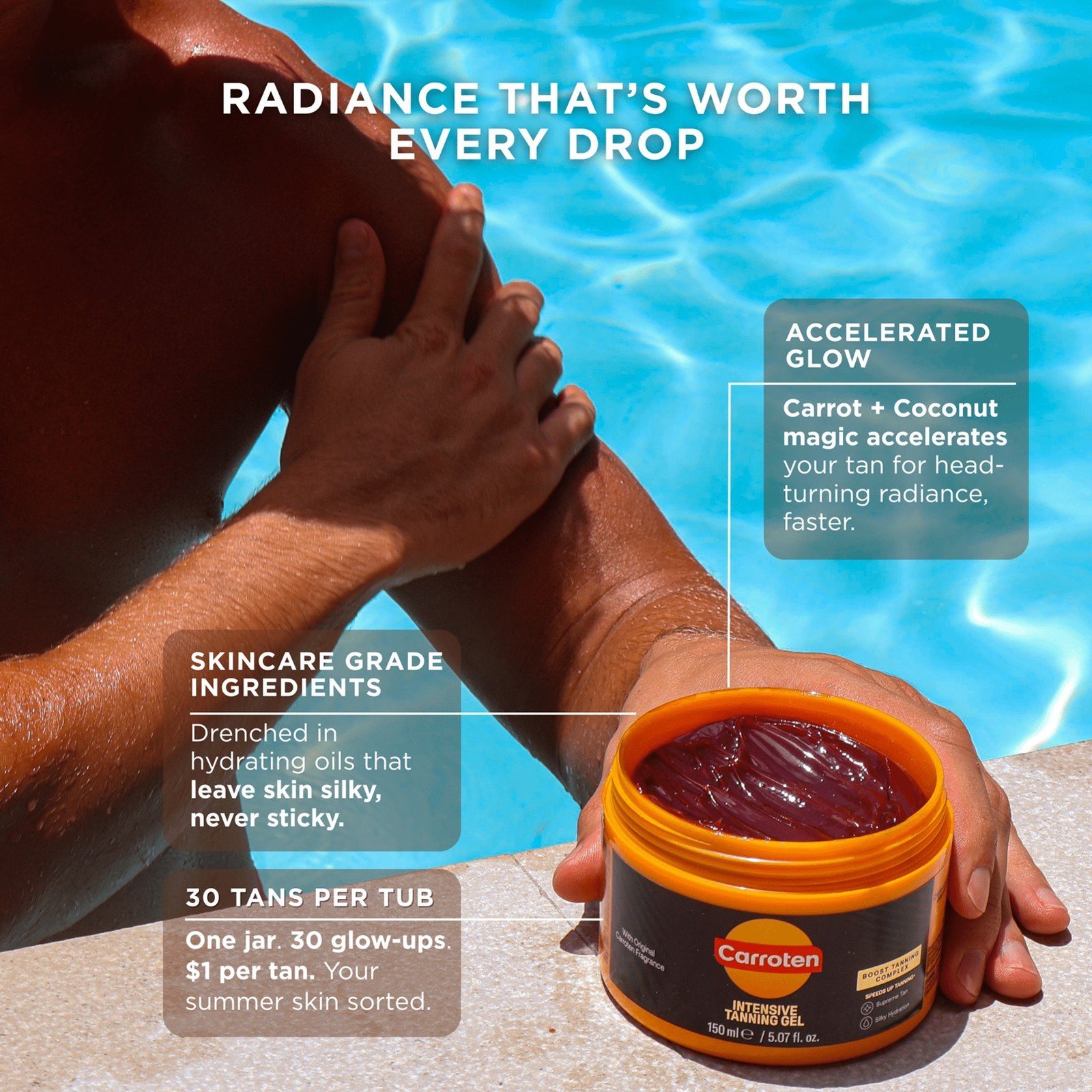 Carroten Intensive Tanning Gel 150ml Australia