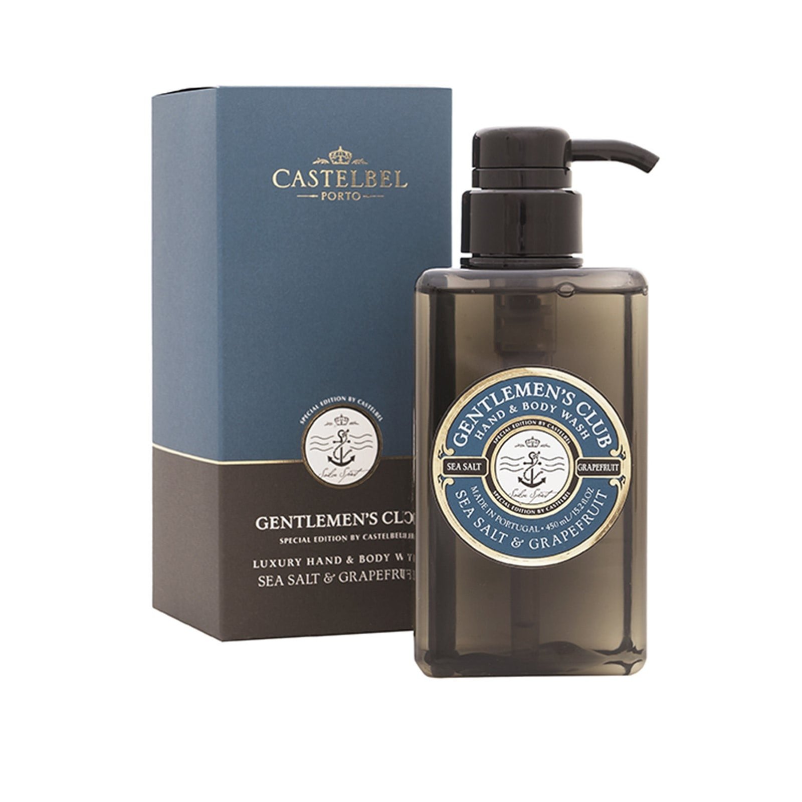 Castelbel Gentlemen's Club Sea Salt & Grapefruit Hand & Body Wash 450Ml قطر