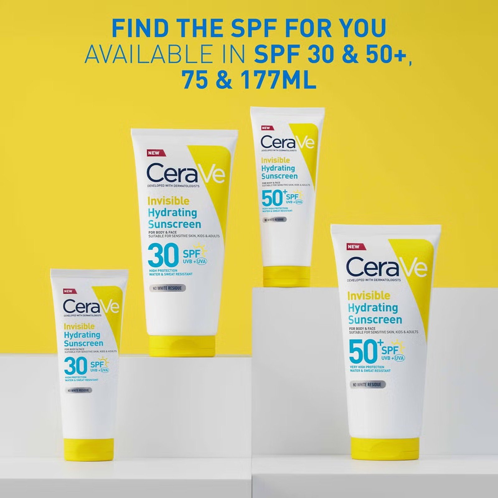 CeraVe Invisible Hydrating Sunscreen SPF50+ 75ml Pakistan