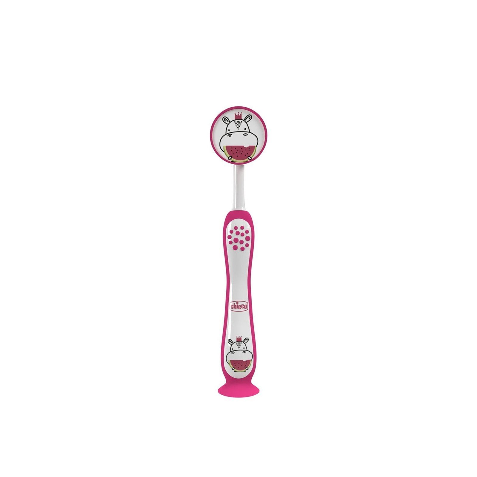 Chicco Milk Teeth Toothbrush 3-6 Years Pink Hippo x1 Ireland