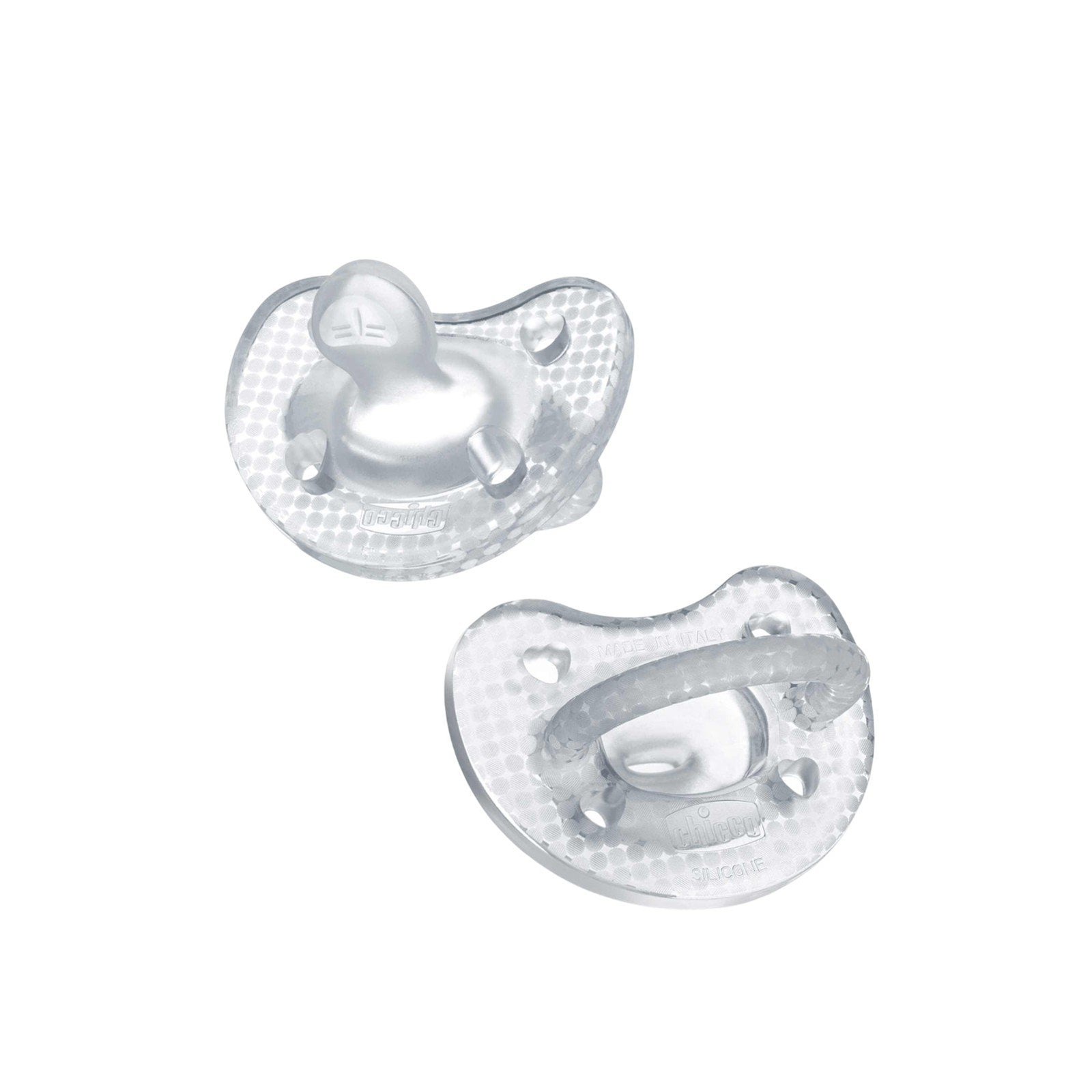 Chicco PhysioForma Crystal Silicone Pacifier 6-16m Transparent x2 Greenland