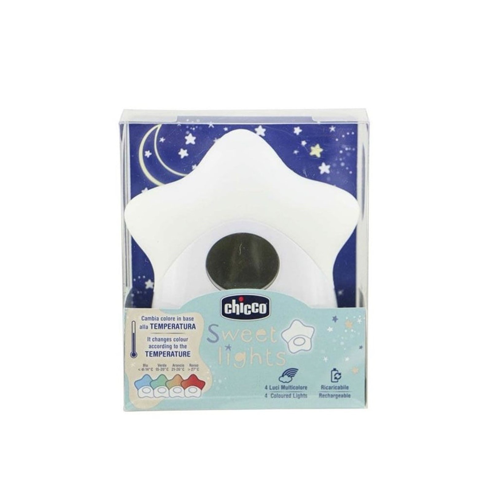 Chicco Sweet Lights Star Thermometer Presence Light USA