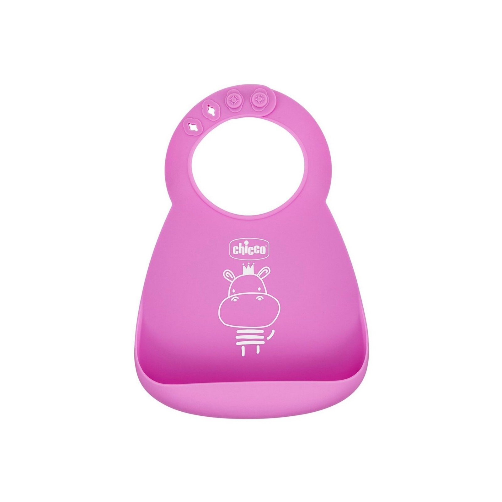 Pink Silicone Bib