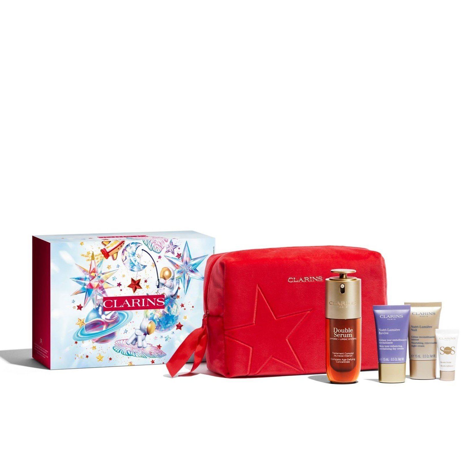 Clarins Double Serum & Nutri Lumière Collection Set France