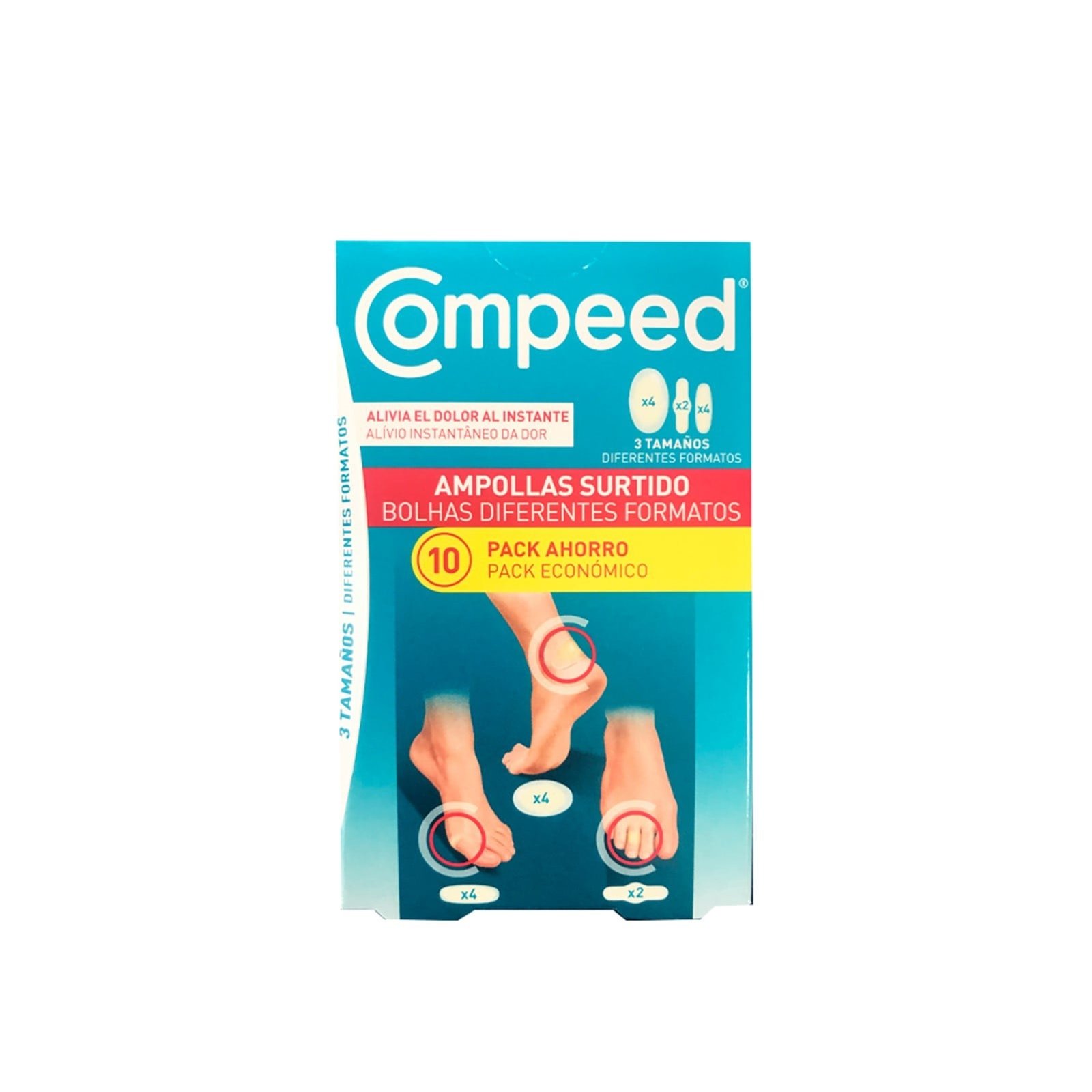 Compeed Different Shapes Blister Plasters x10 Canada