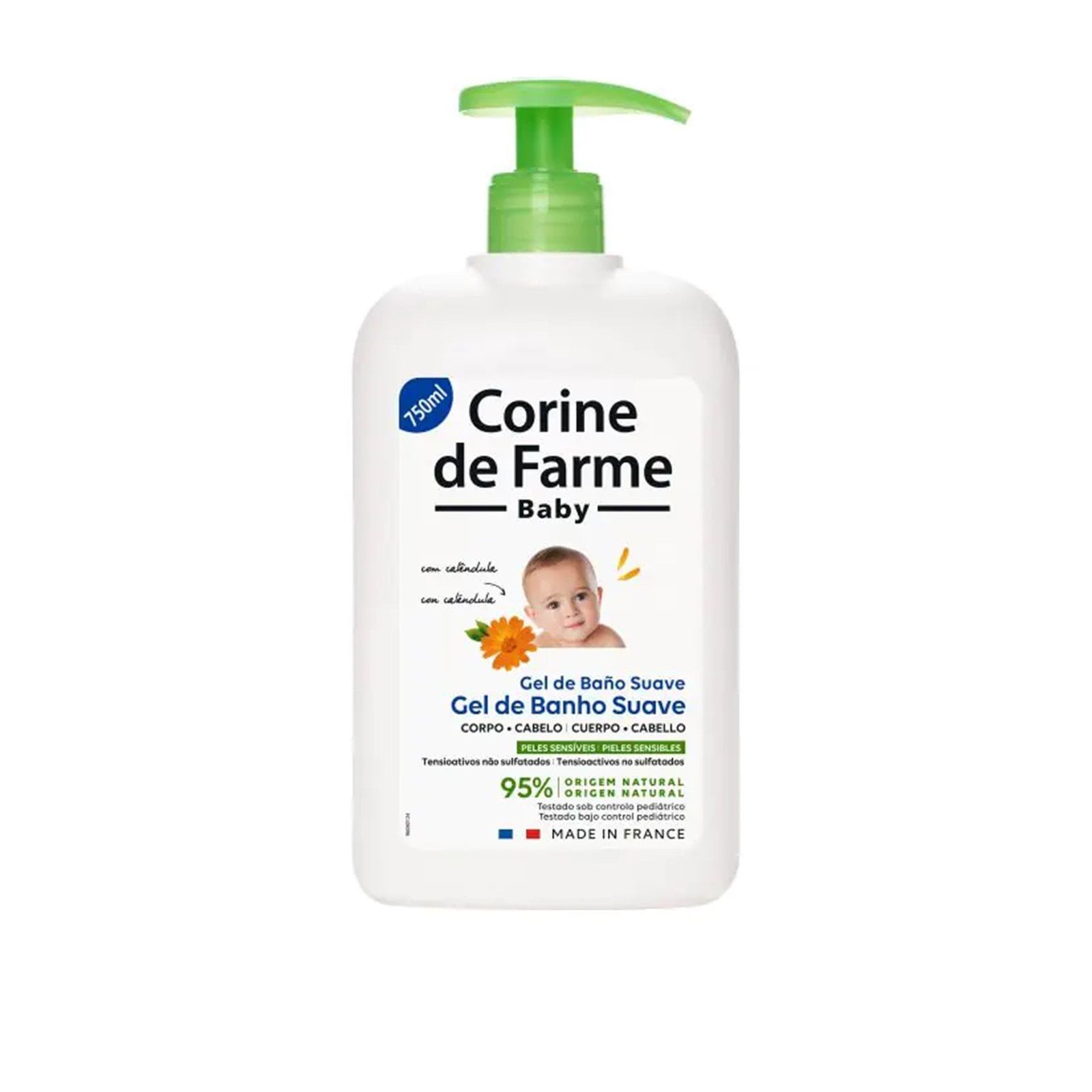 Corine de Farme Baby Shower Gel with Calendula 750ml Japan