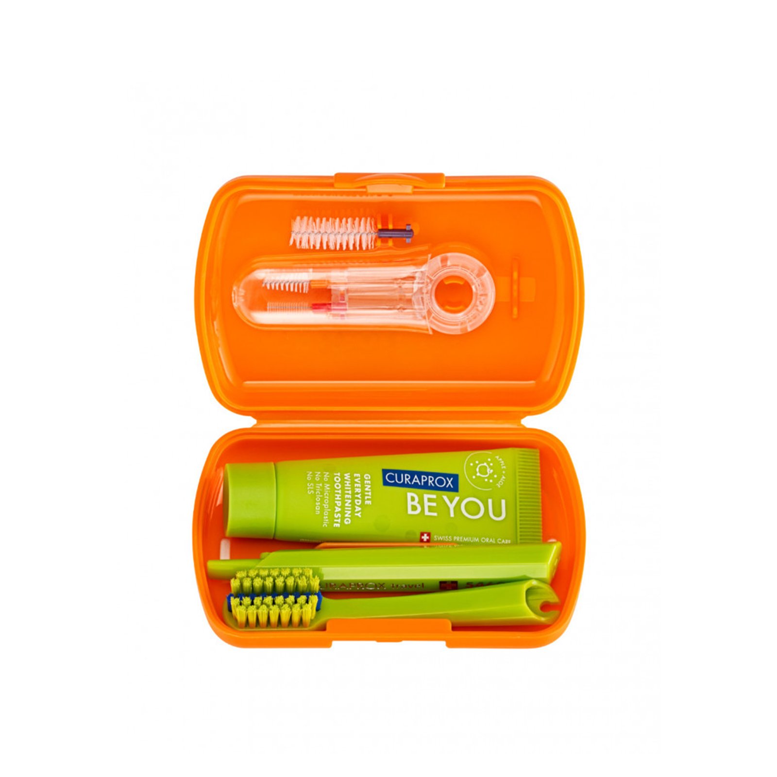 Curaprox Be You Ortho Travel Set Orange Greenland