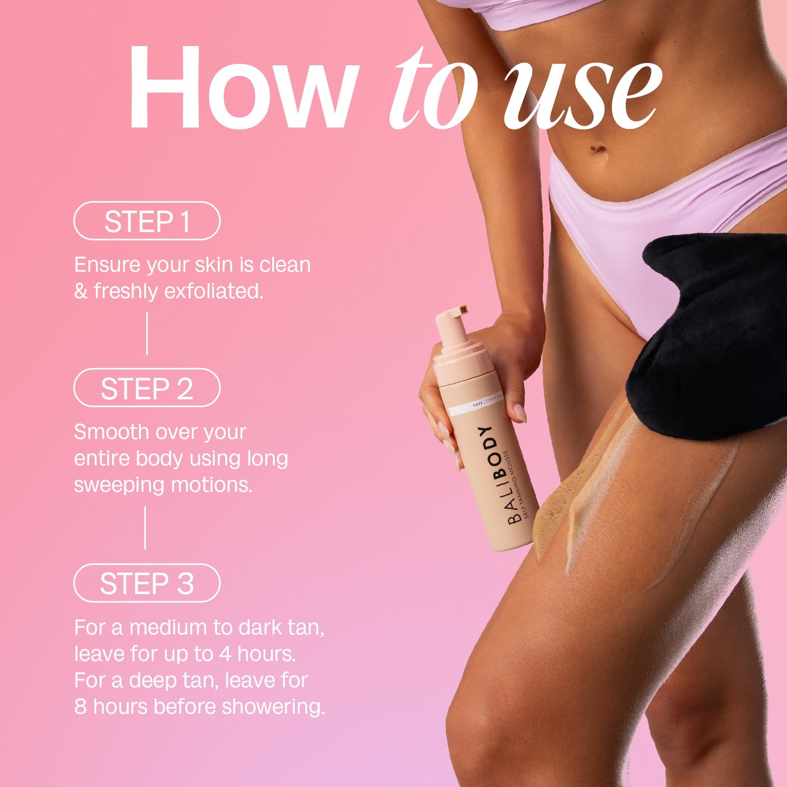 Bali Body Dark Self Tanning Mousse 200Ml Portugal