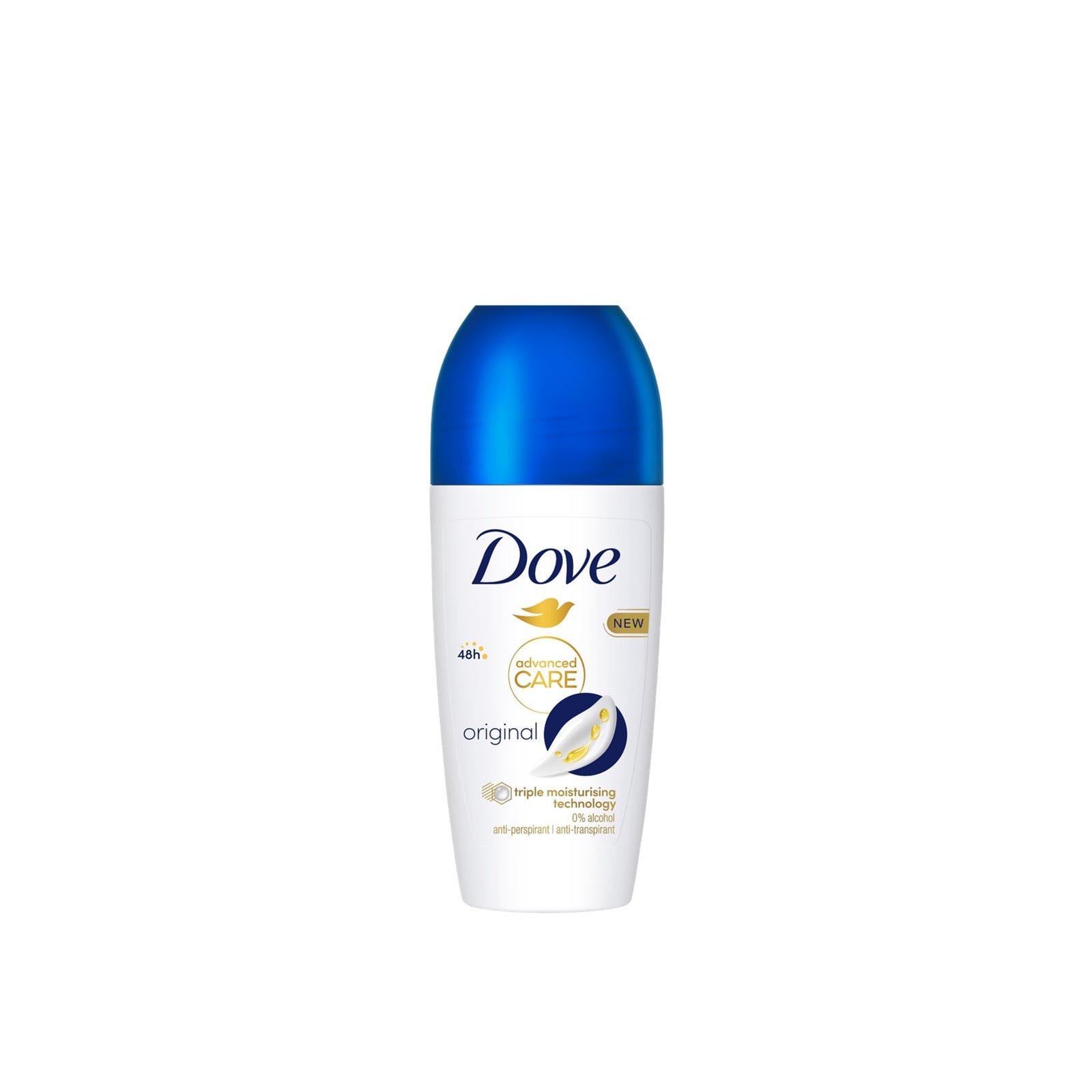 Dove Advanced Care Original 48h Anti-Perspirant Deodorant Roll-On 50ml ...