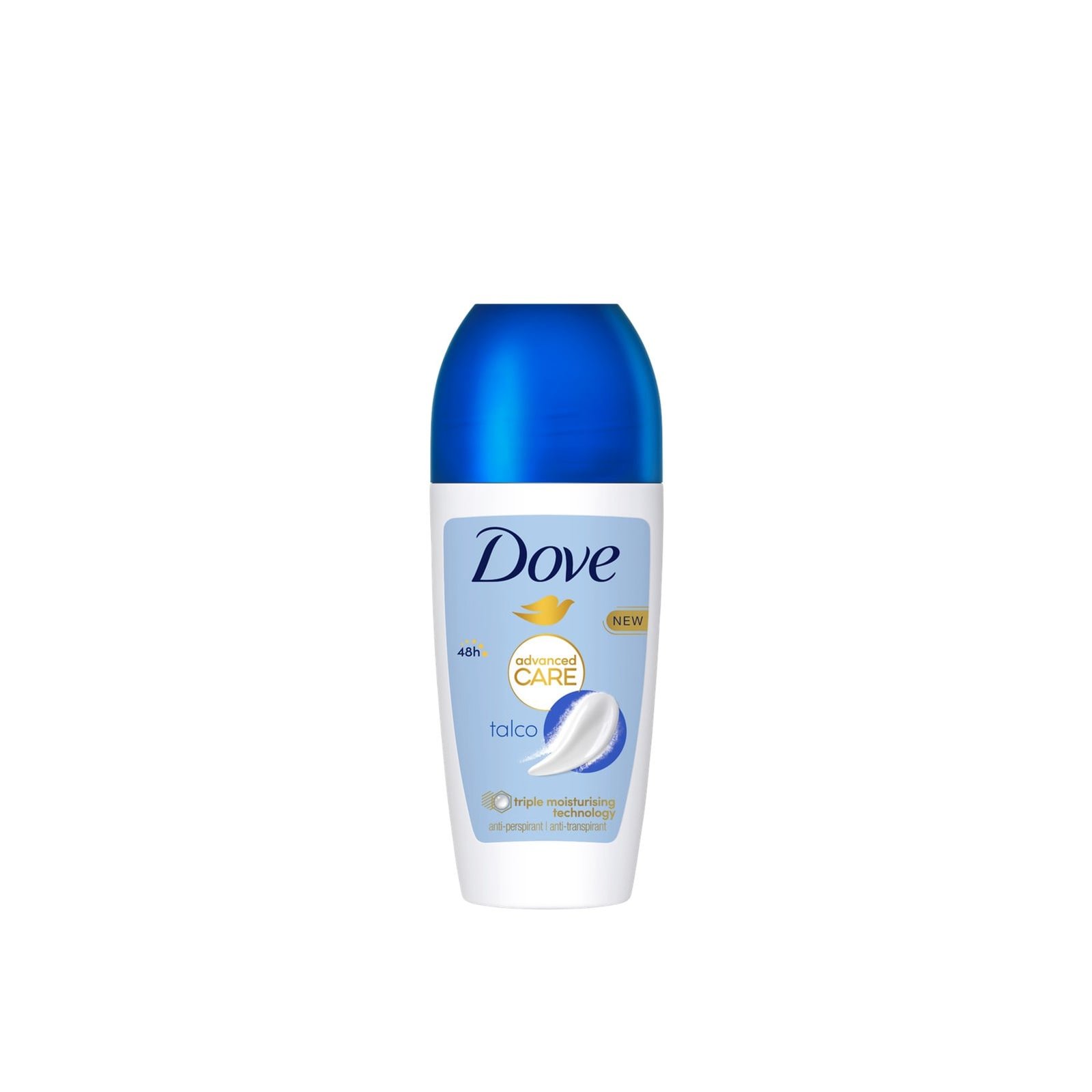 Dove Advanced Care Talco 48h Anti-Perspirant Deodorant Roll-On 50ml ...