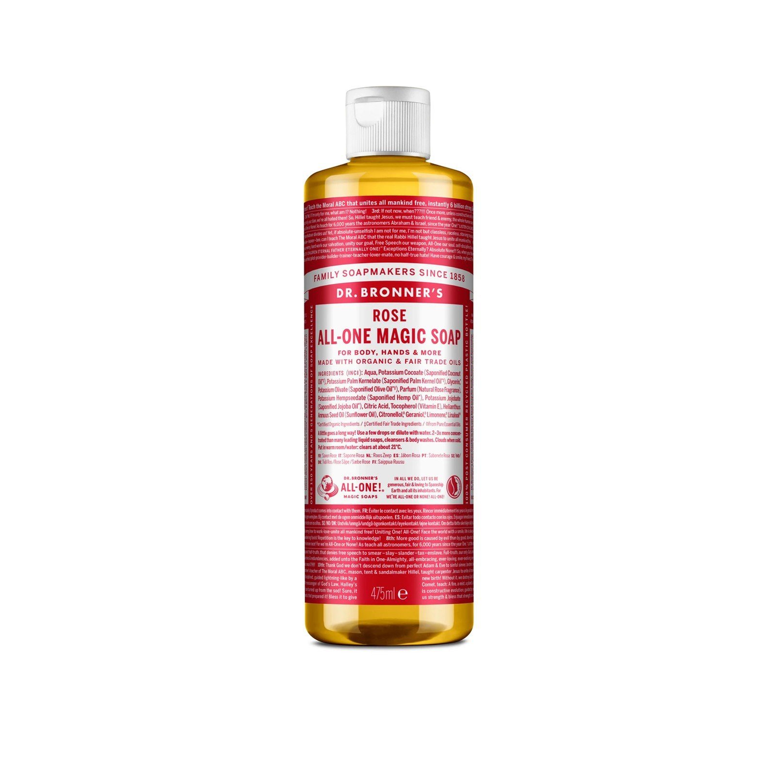 Dr. Bronner's All-One Magic Soap Rose 475ml Australia